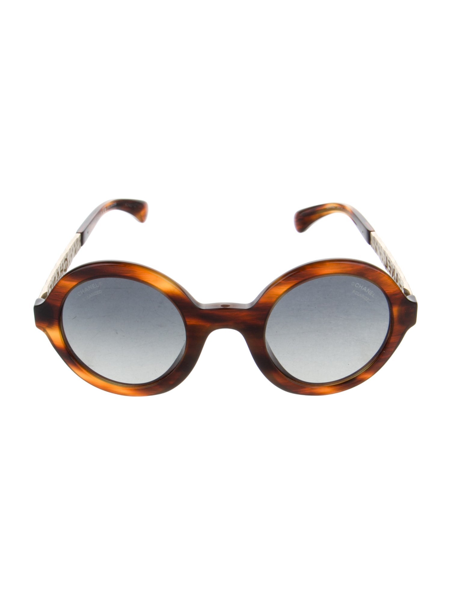 Chanel Interlocking CC Logo Round Sunglasses - Brown Sunglasses, Accessories - CHA1254897 | The ...