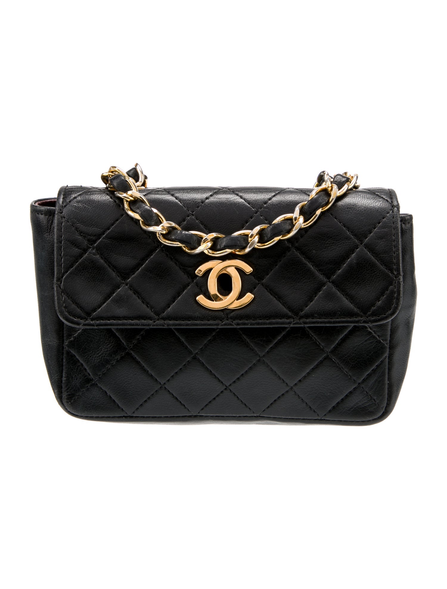 Chanel Vintage Extra Mini Flap Bag - Black Crossbody Bags, Handbags ...
