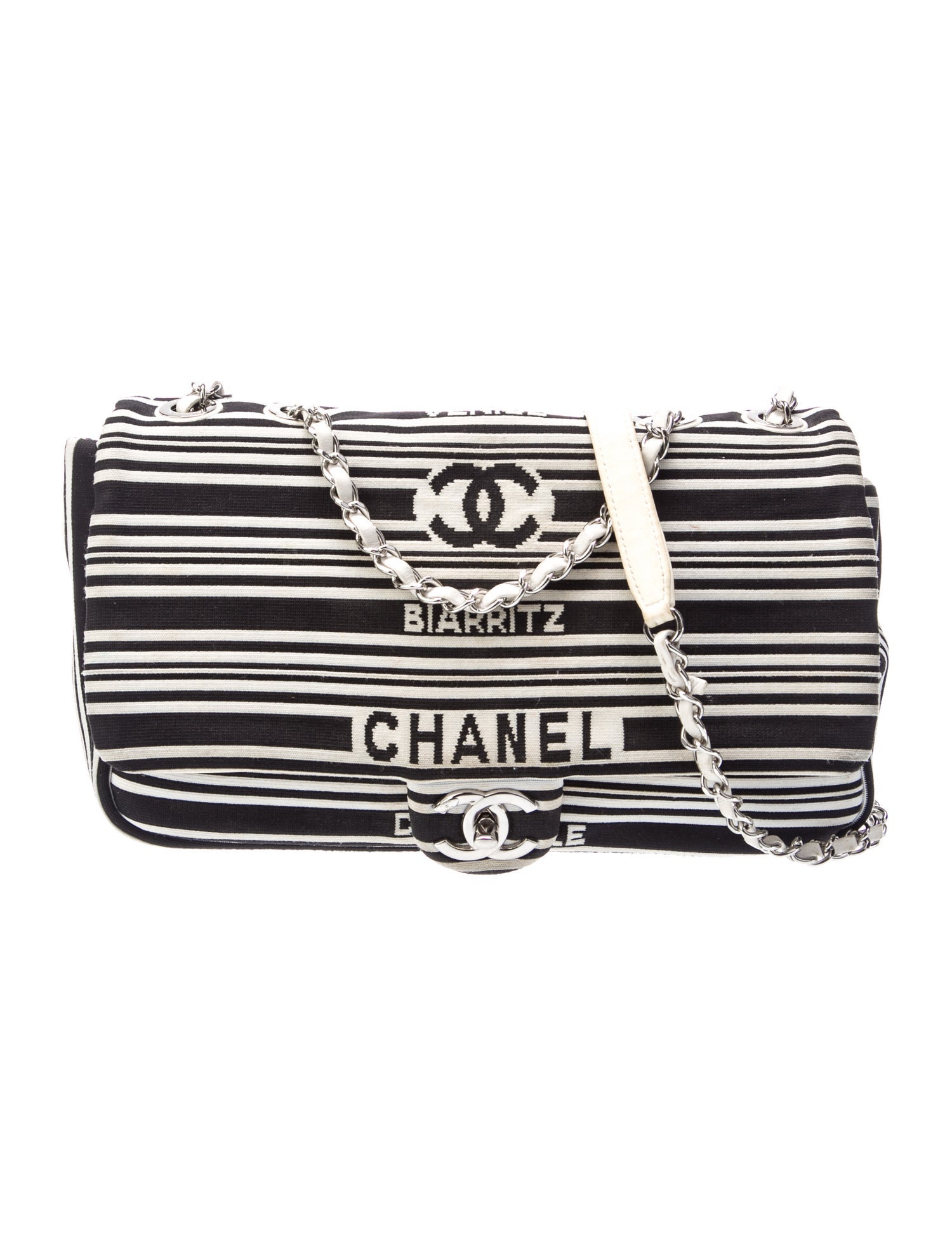 Chanel Venise Biarritz Single Flap Bag - Black Shoulder Bags, Handbags ...