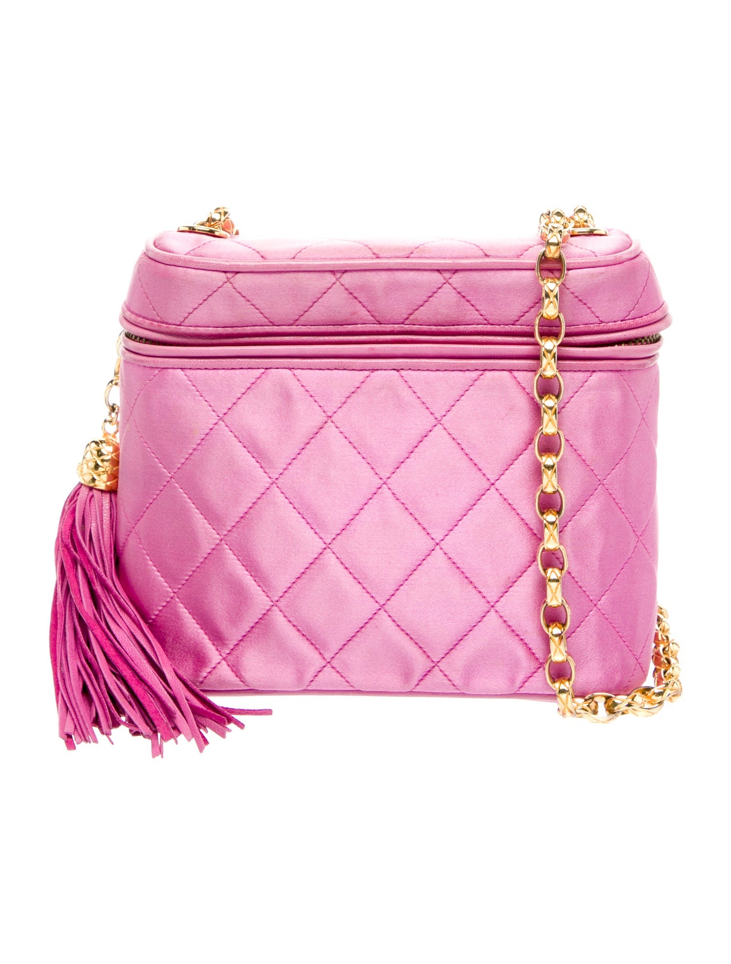 Chanel Quilted Tassel Bijoux Chain Bag - Pink Shoulder Bags, Handbags ...