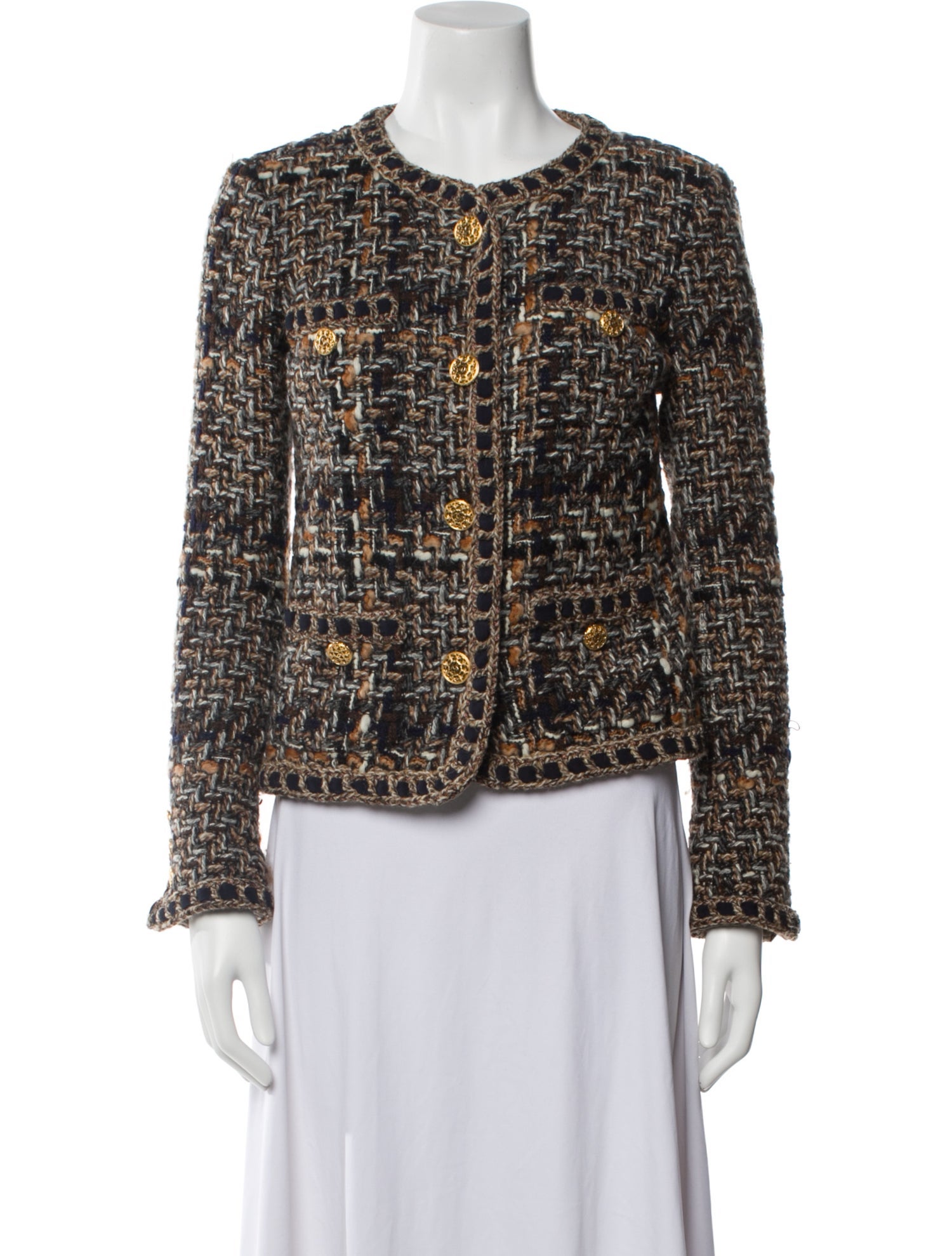 Chanel 2016 Paris-Rome Evening Jacket - Brown Jackets, Clothing ...