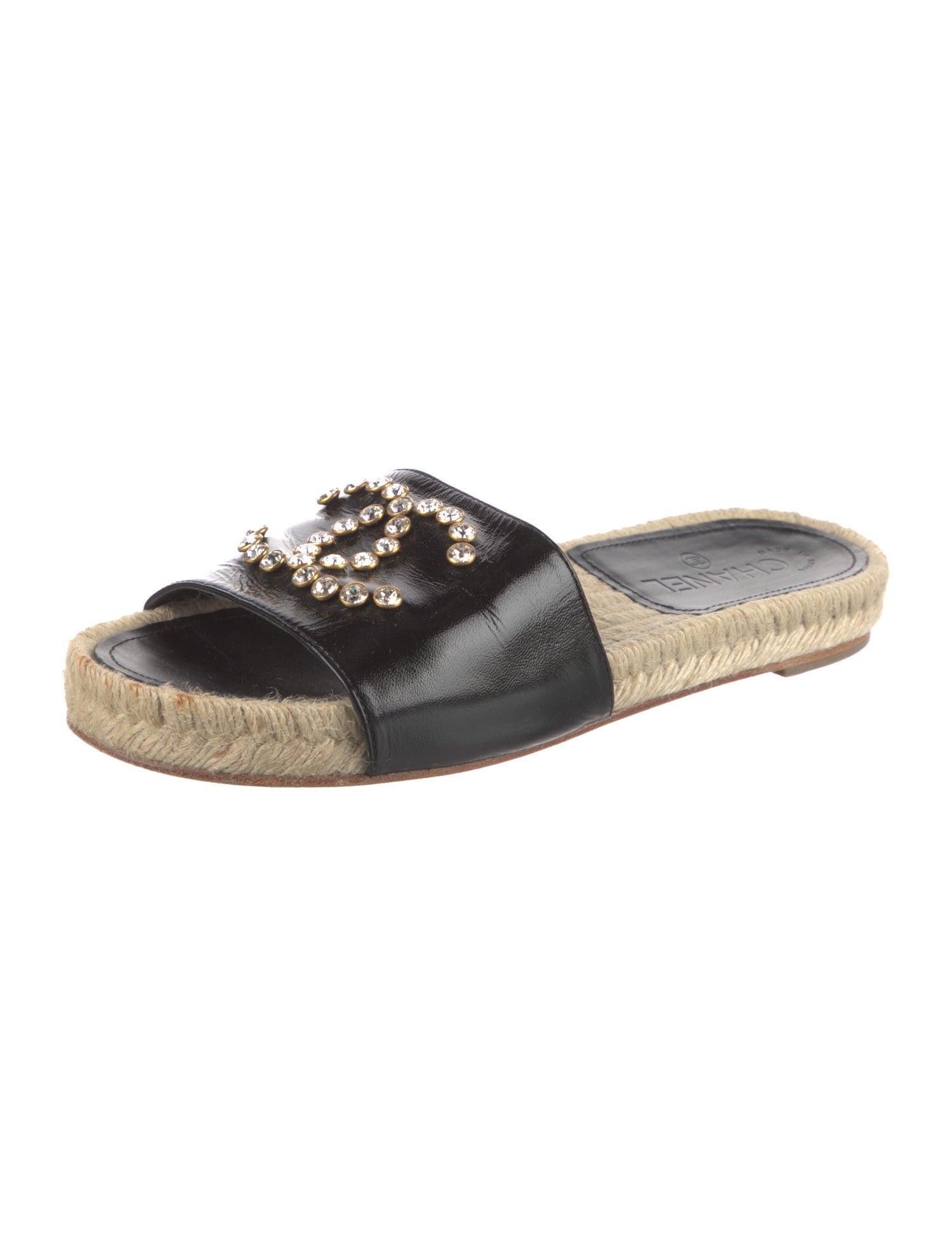 Chanel 2020 Interlocking CC Logo Espadrilles - Black Sandals, Shoes ...