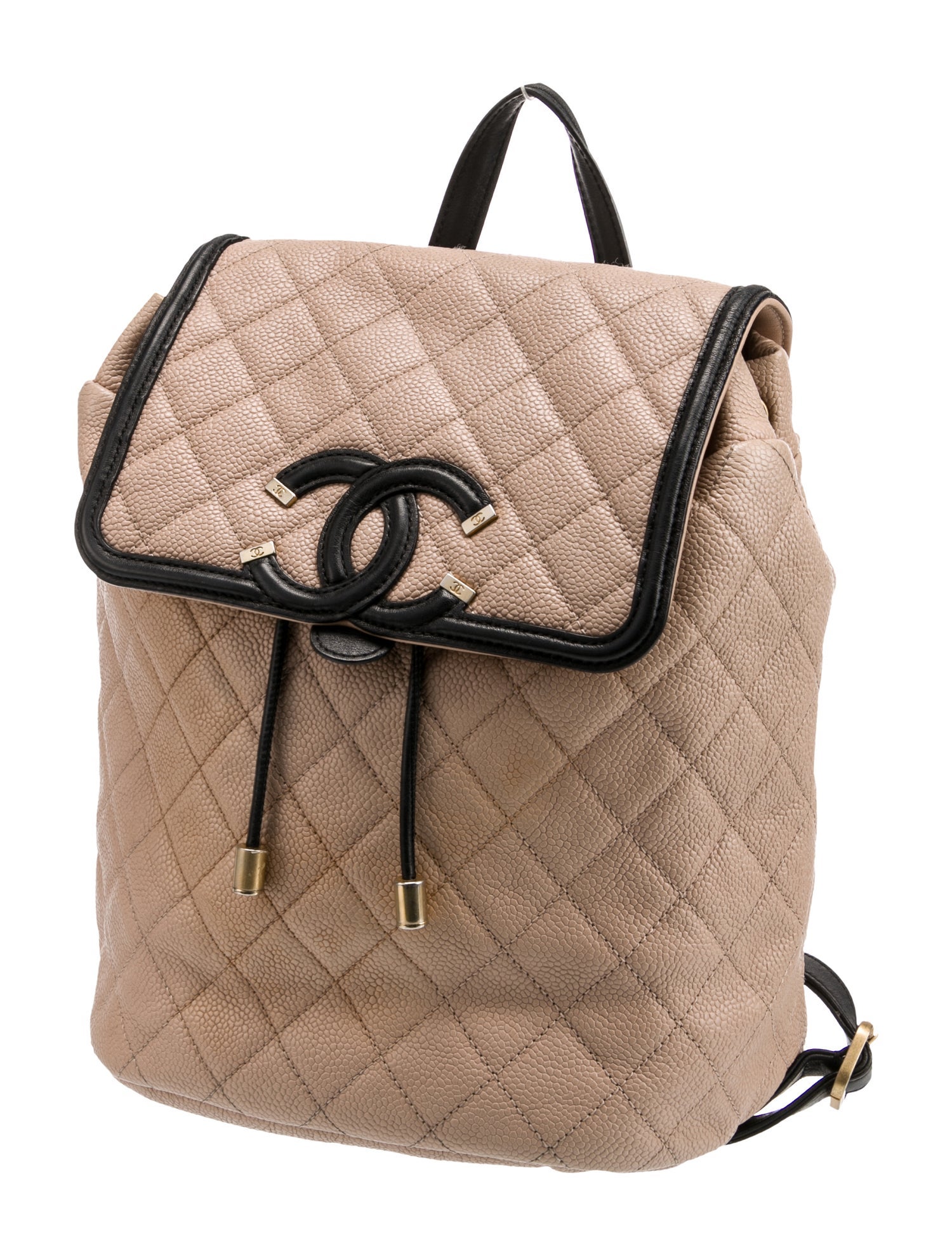Chanel Classic Mini Caviar Backpack - White Backpacks, Handbags ...