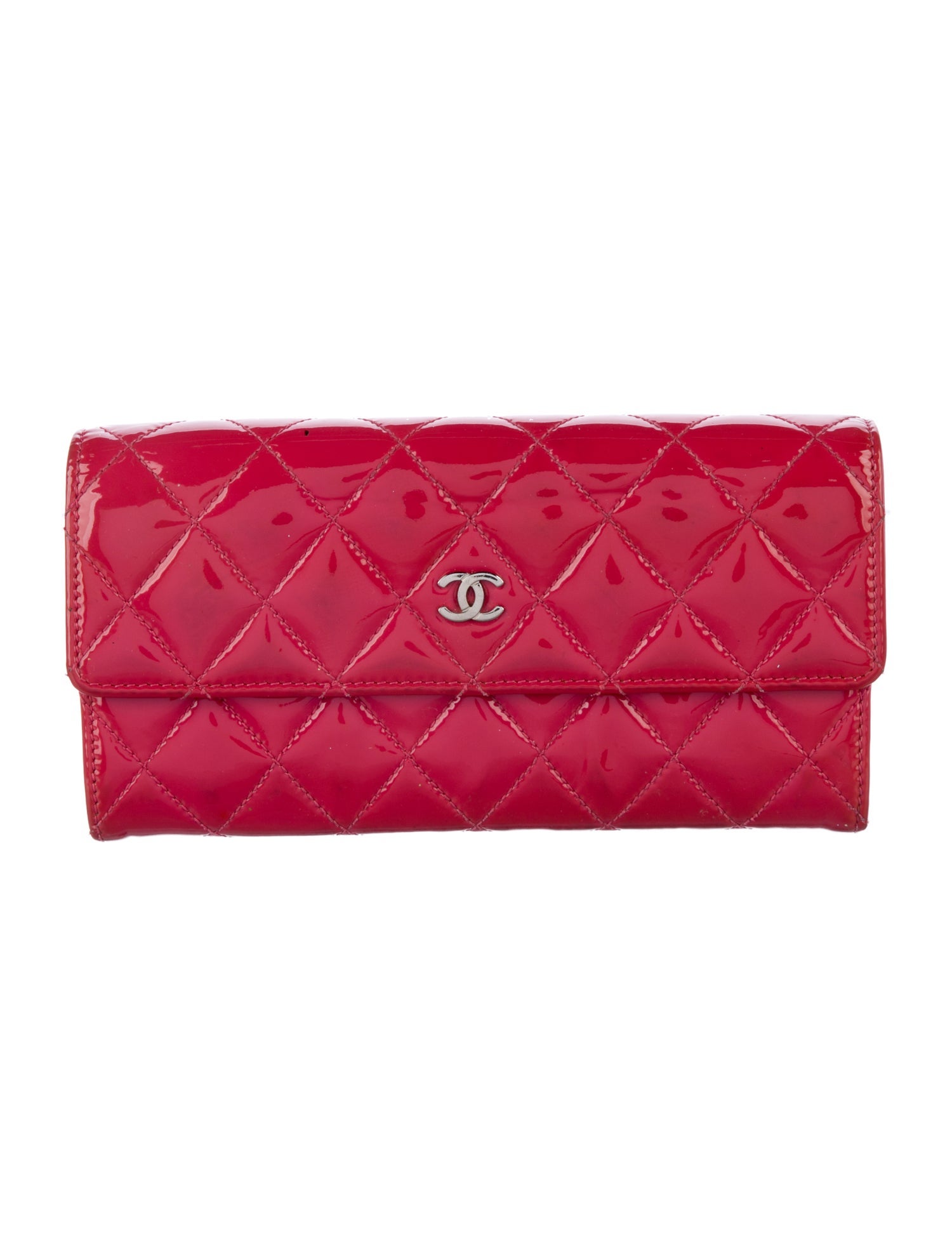 Chanel 2014 Interlocking CC Logo Continental Wallet - Pink Wallets ...
