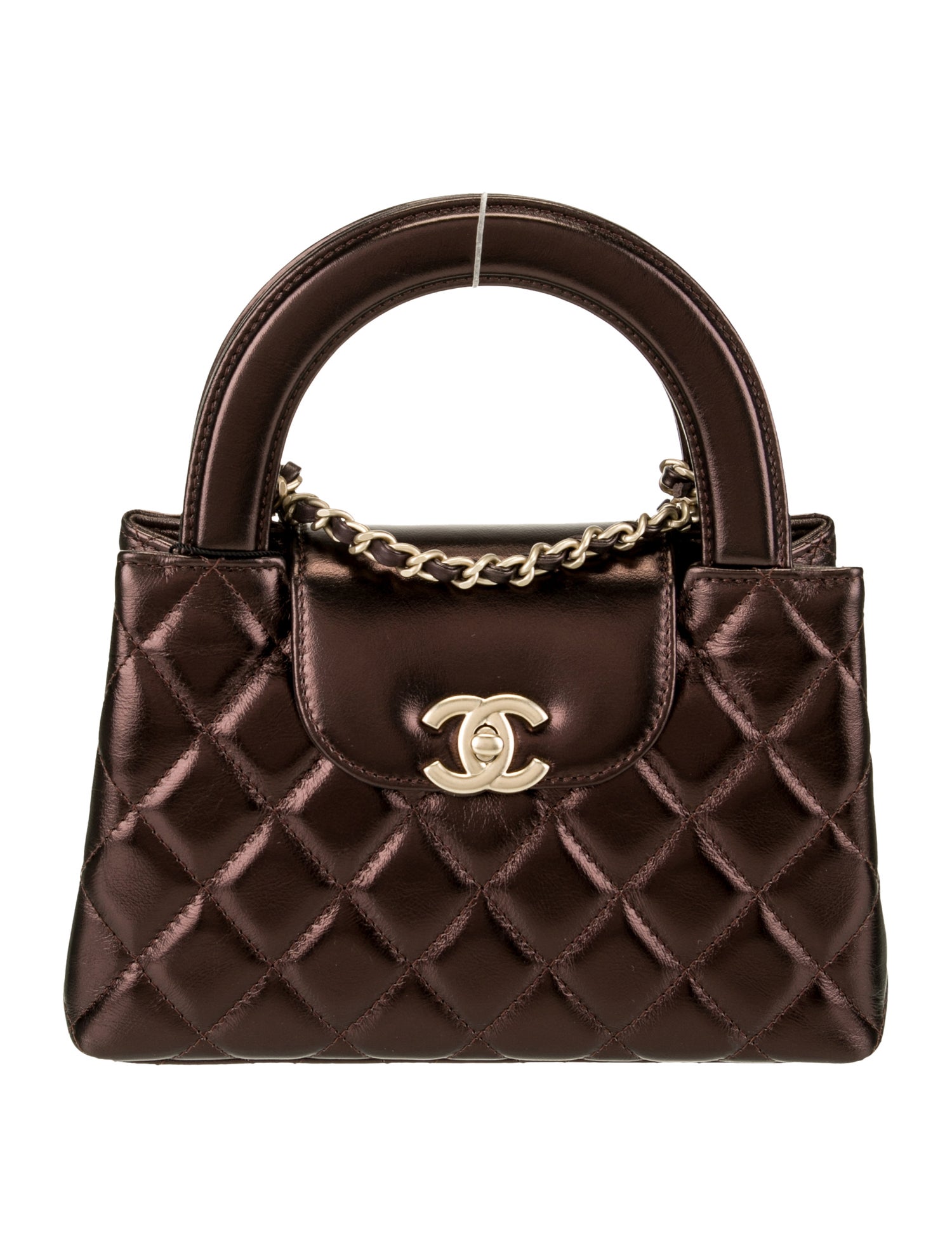 Chanel Mini Kelly Shopper - Brown Handle Bags, Handbags - CHA1266937 ...