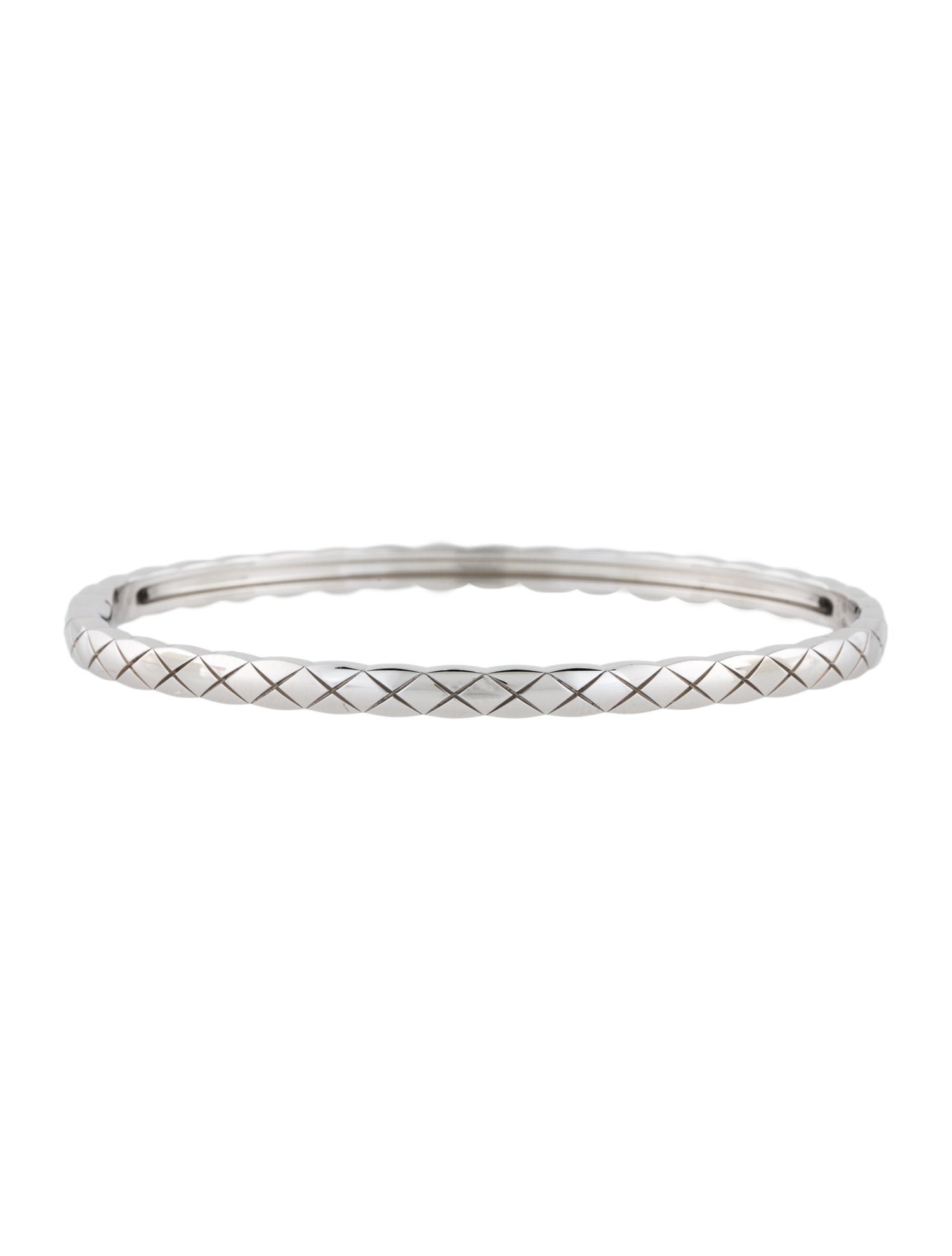 Chanel 18K Coco Crush Bangle Bracelet - Palladium-Plated Bangle ...