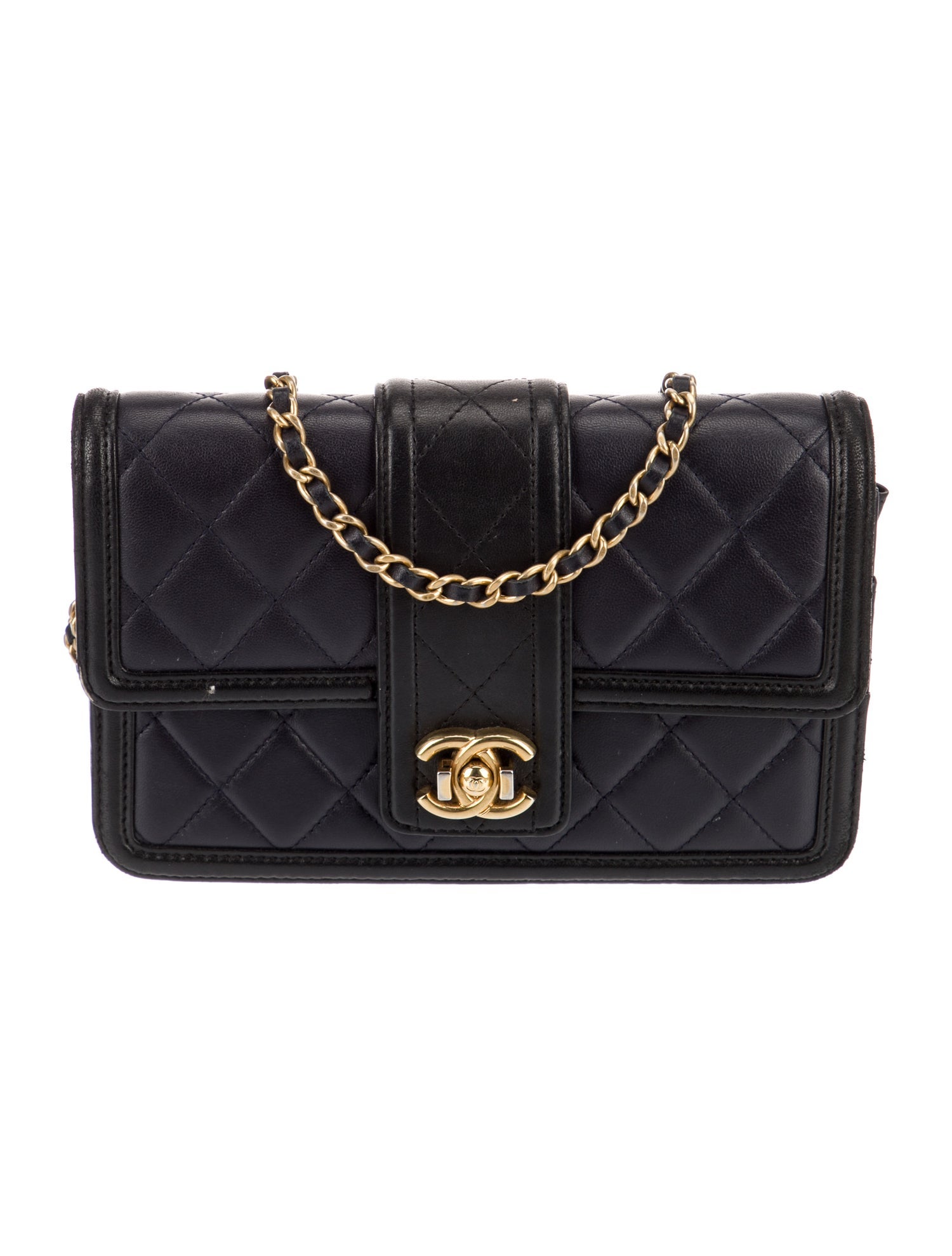 Chanel Elegant CC Wallet On Chain - Blue Crossbody Bags, Handbags - CHA1269258 | The RealReal