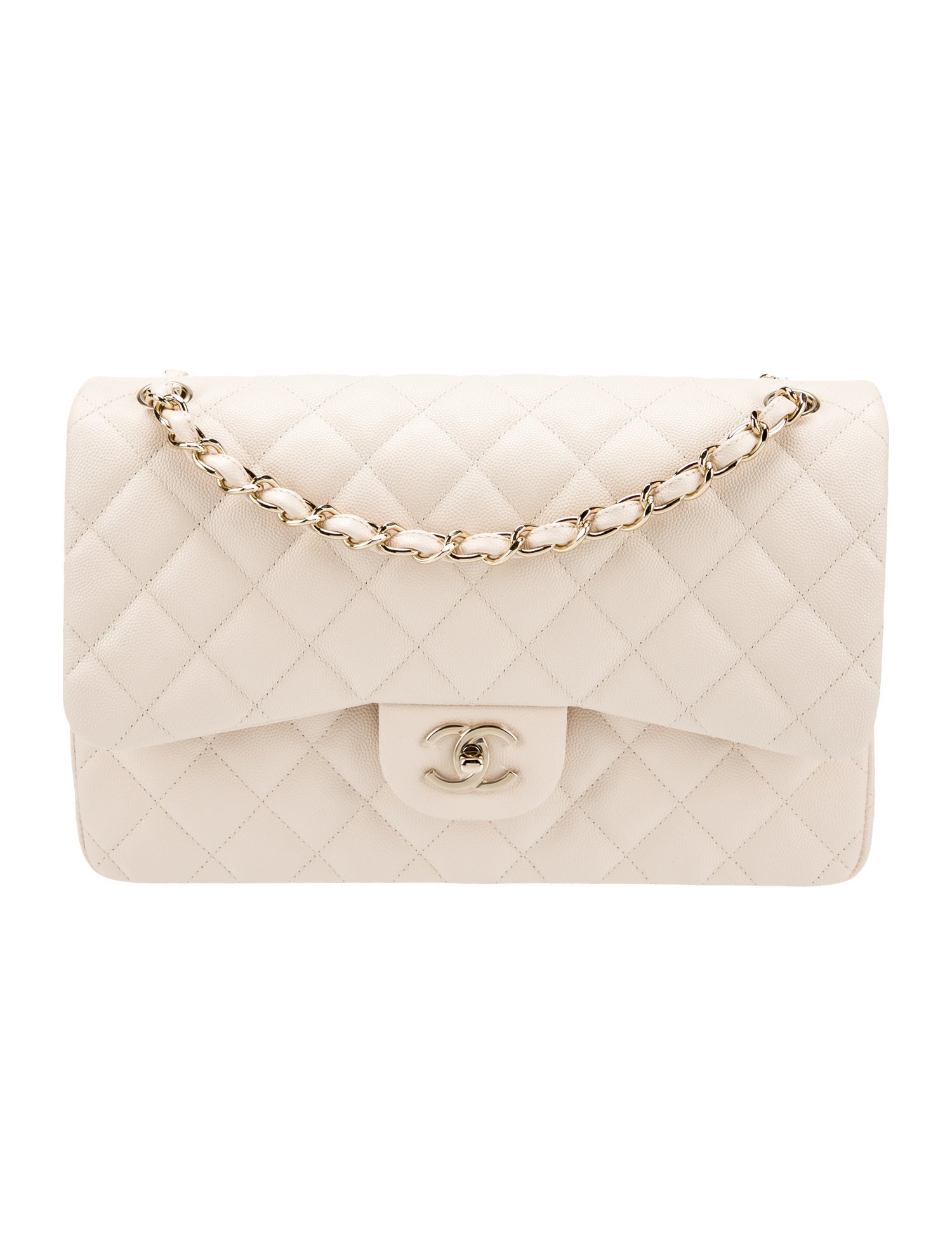 Chanel Classic Jumbo Double Flap Bag w/Tags - Neutrals Shoulder Bags ...