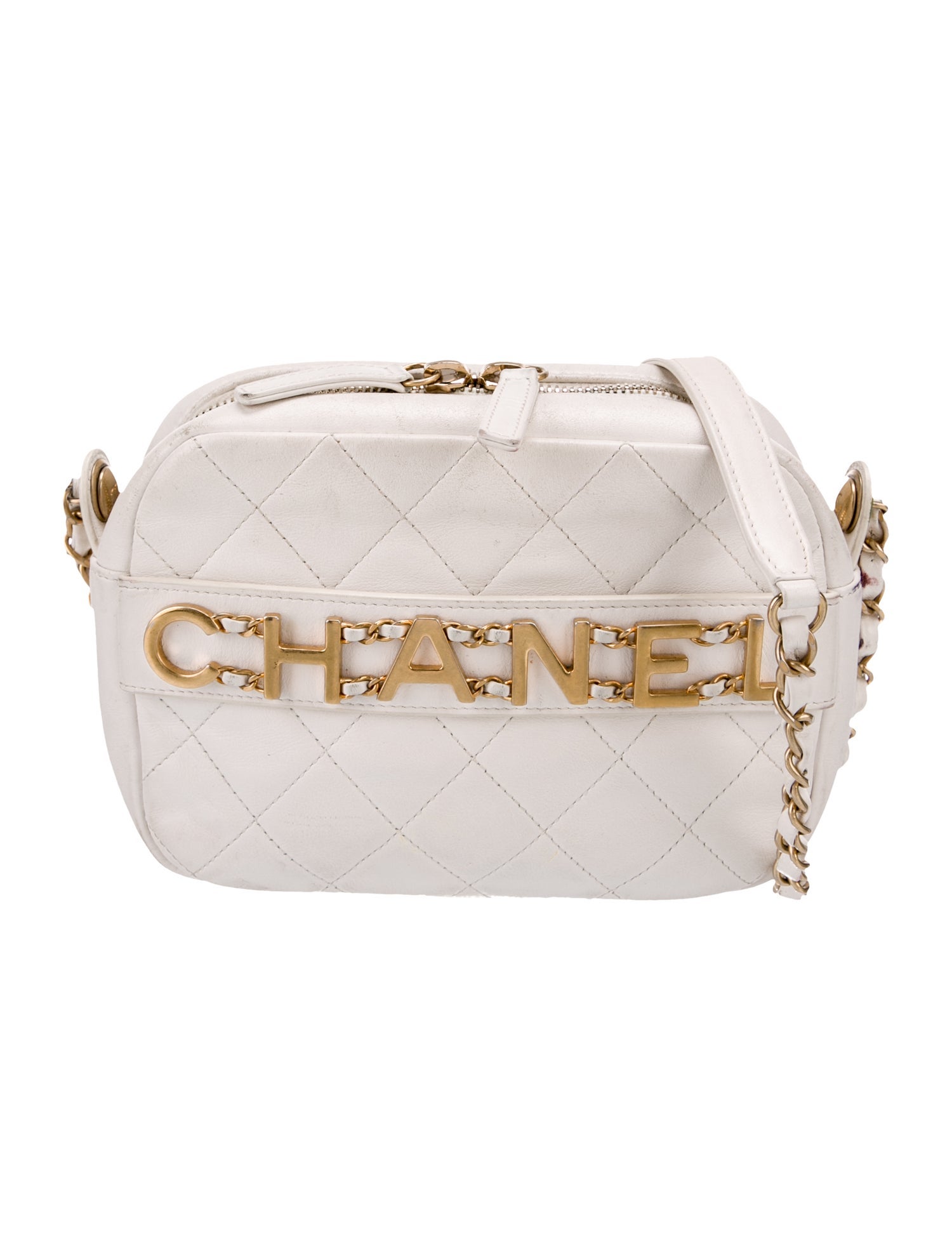 Chanel Enchained Camera Case - Neutrals Crossbody Bags, Handbags ...