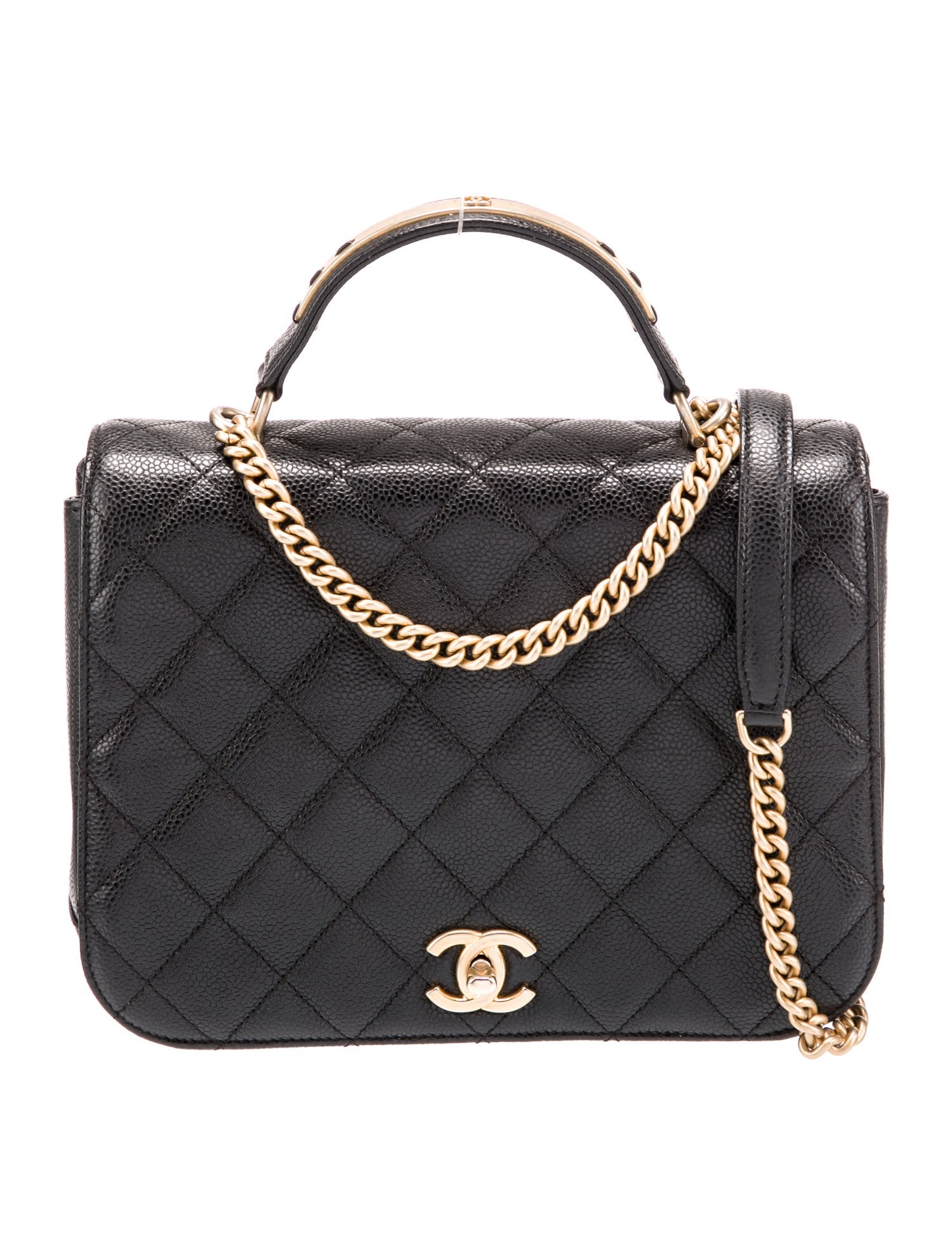 Chanel Carry Around Flap Bag - Black Handle Bags, Handbags - CHA1279136 ...