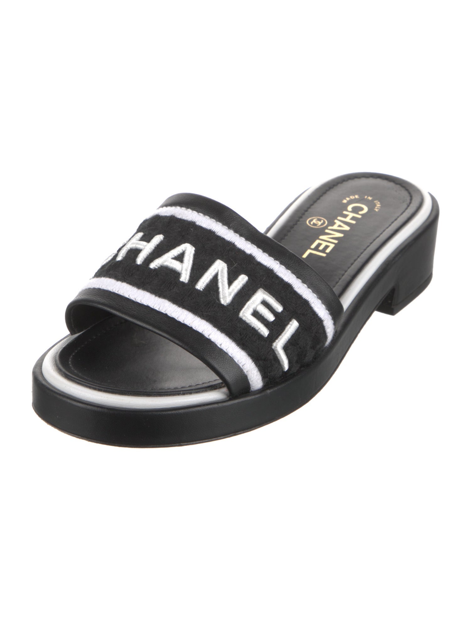 Chanel Slides On Sale - Up To 90% Off | The RealReal
