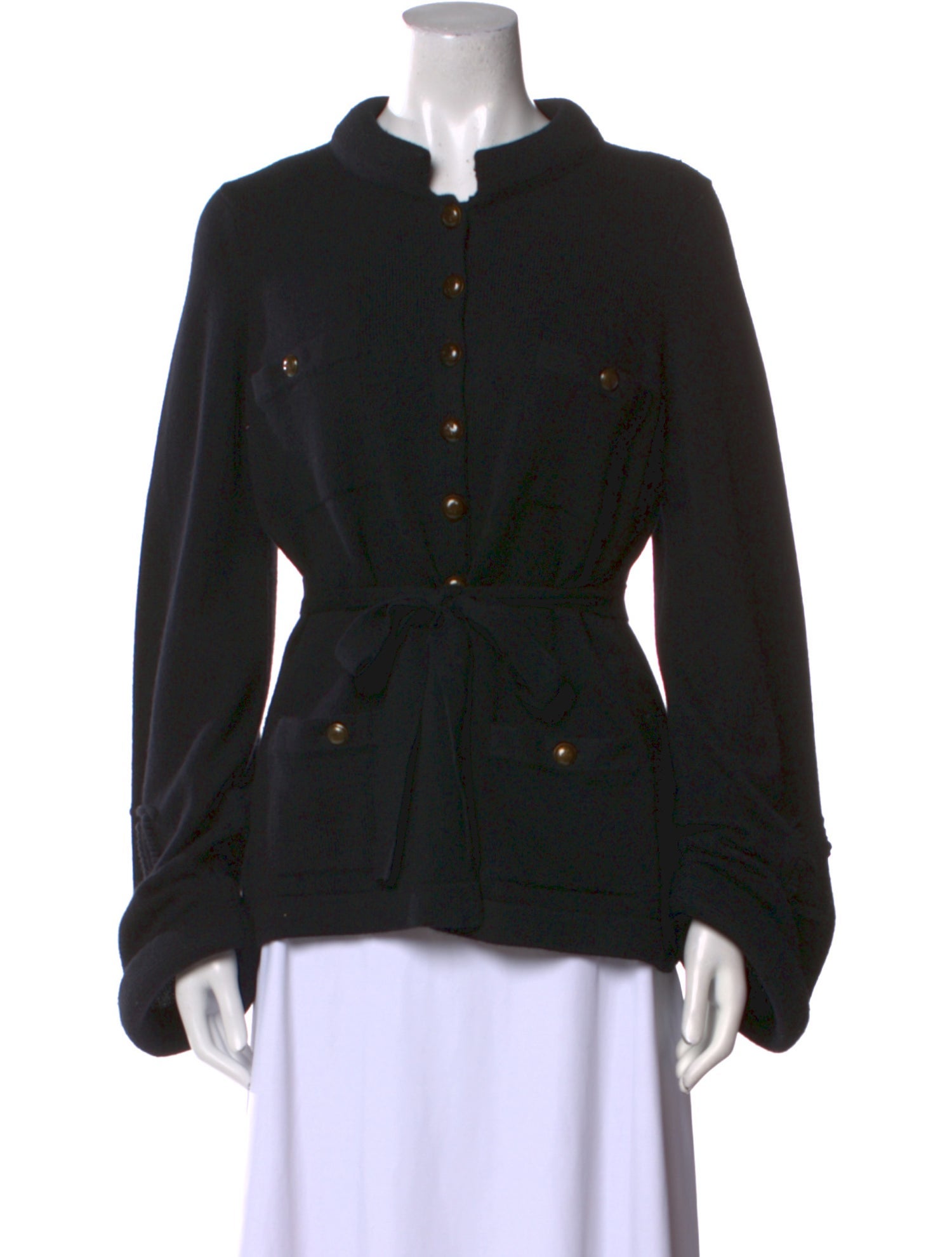 Maison Margiela Wool V-Neck Sweater - Neutrals Knitwear, Clothing ...