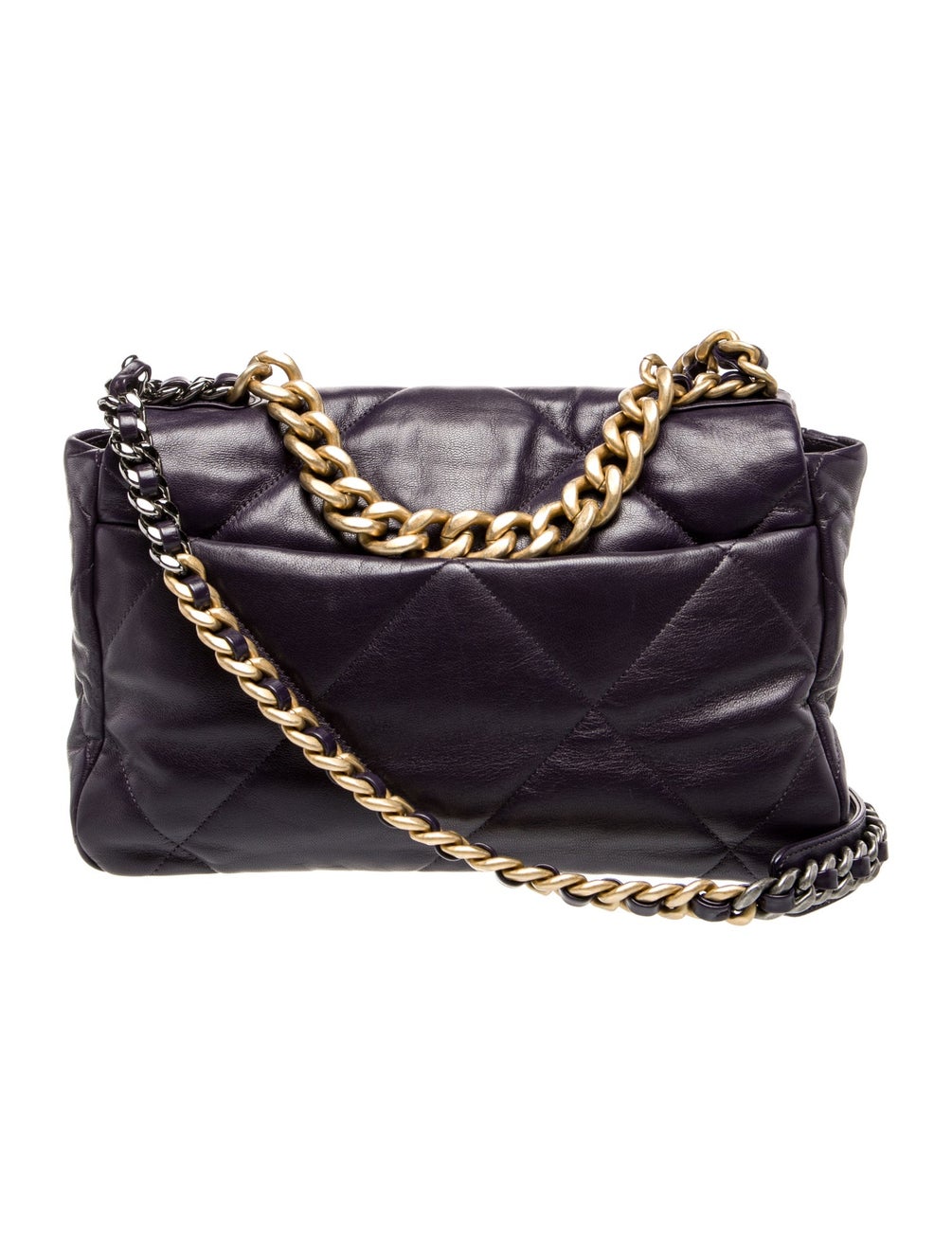 Chanel Large Flap 19 Bag - Purple Crossbody Bags, Handbags - CHA1305232 ...