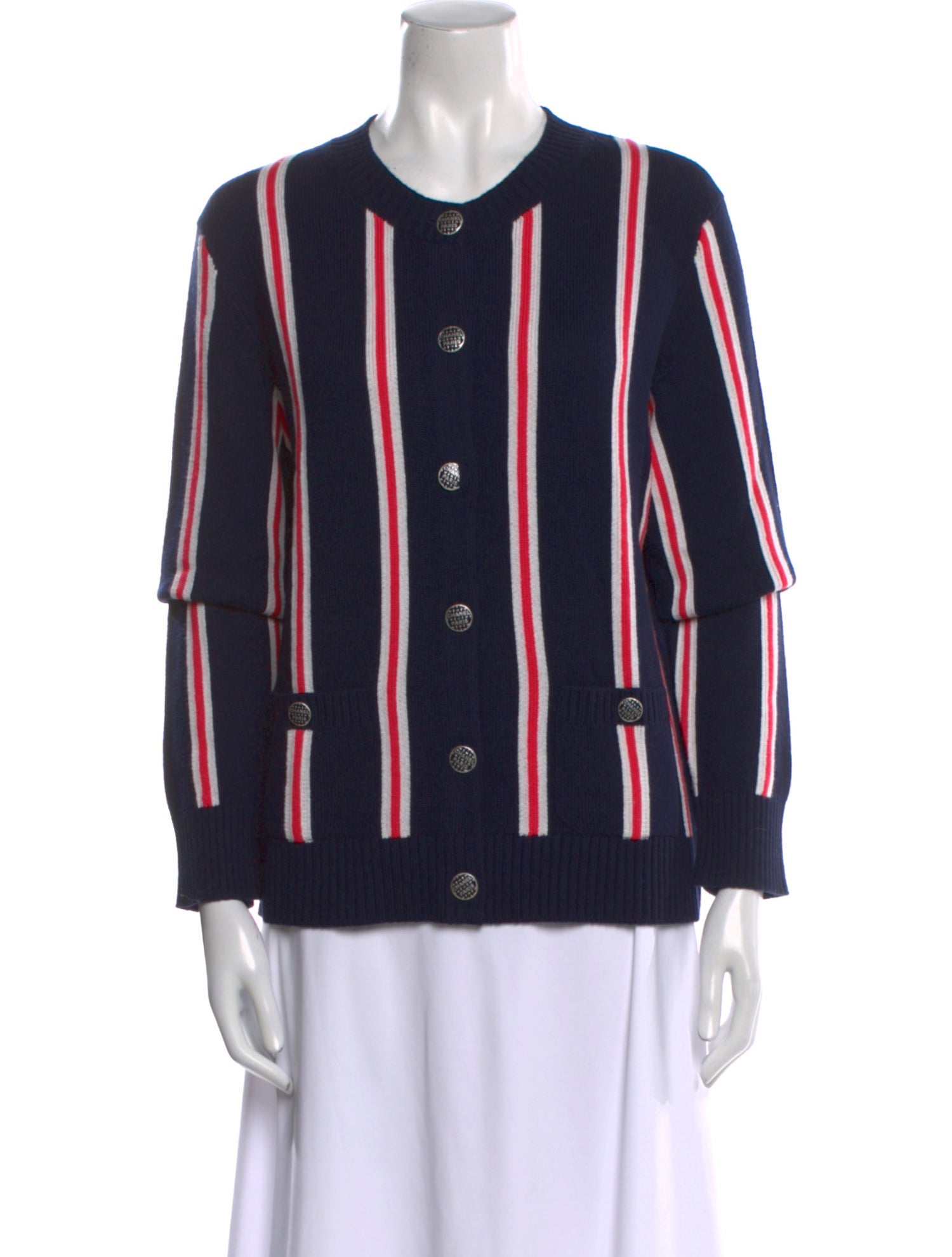 Chanel 2016 Cashmere Sweater w/ Tags - Blue Knitwear, Clothing ...