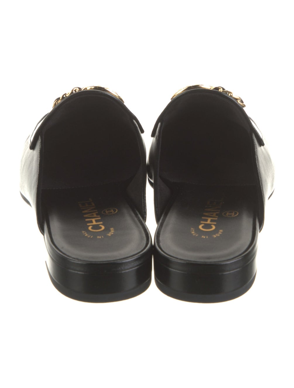 Chanel 2025 Interlocking CC Logo Mules - Black Flats, Shoes ...