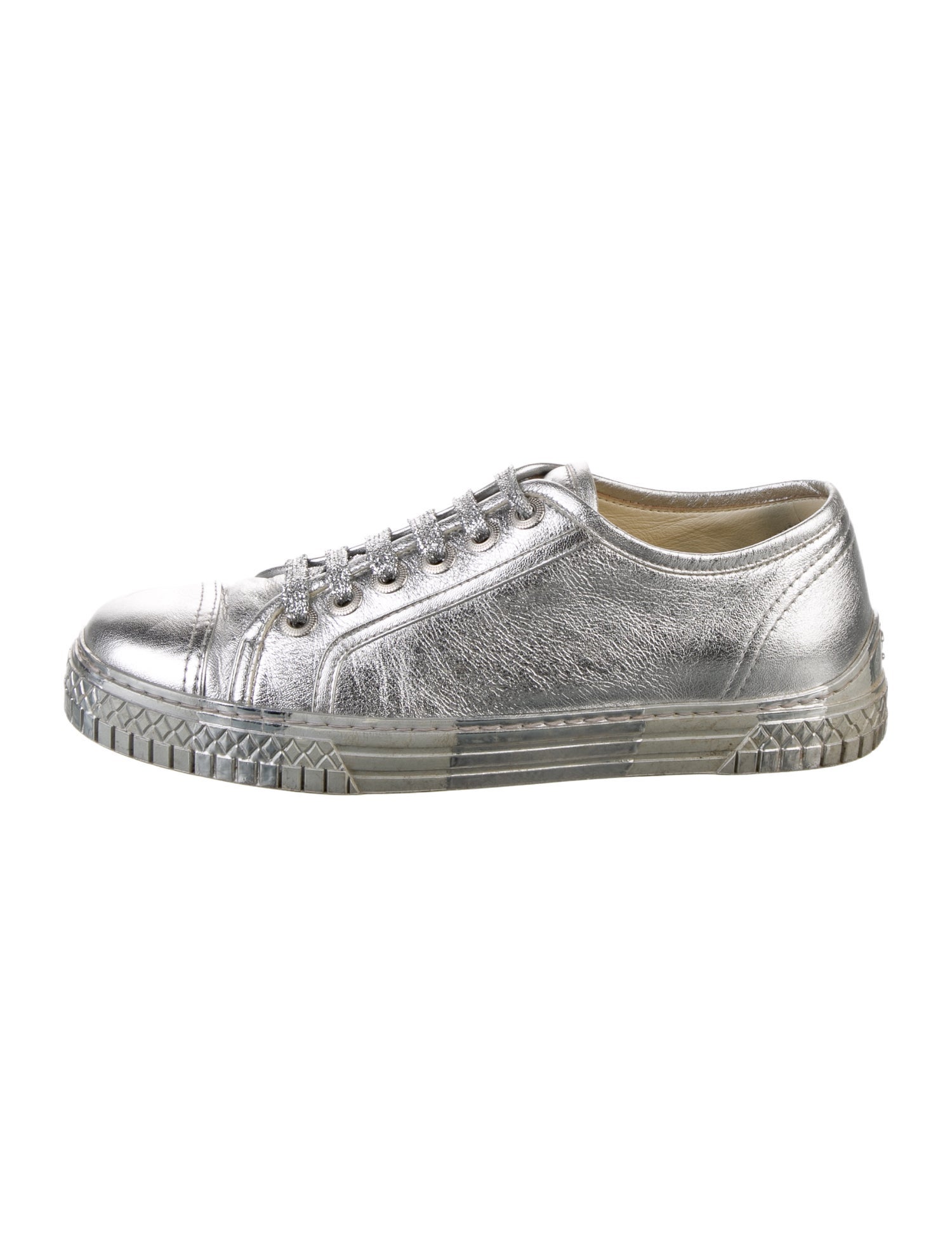 Chanel 2017 Interlocking CC Logo Sneakers - Metallic Sneakers, Shoes ...