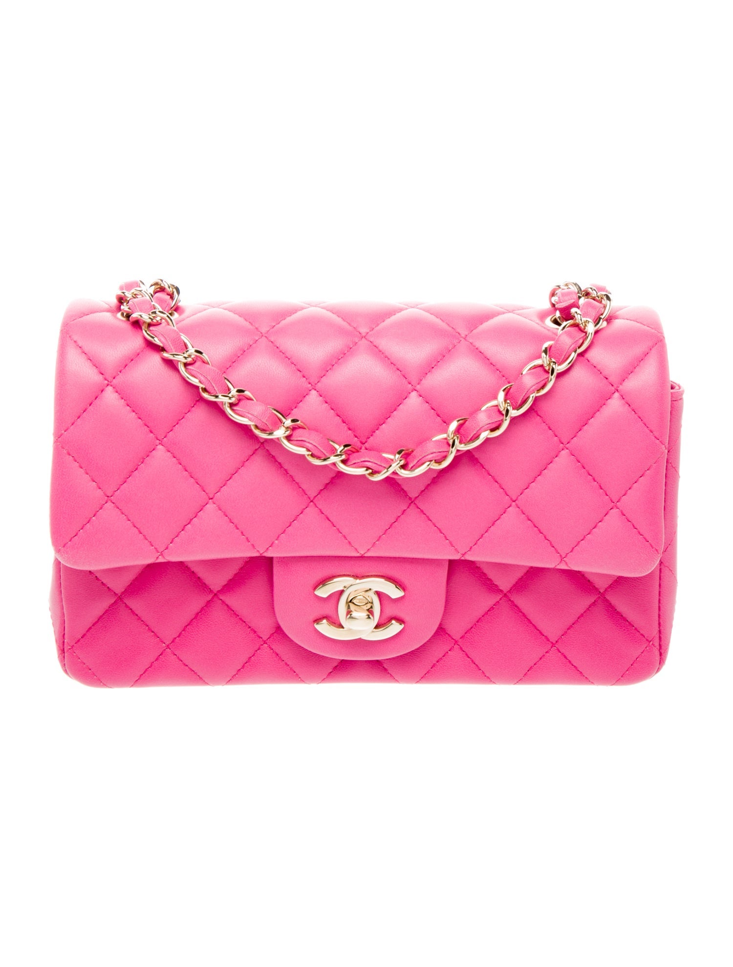 Chanel Classic Rectangular Mini Single Flap Bag - Pink Shoulder Bags ...