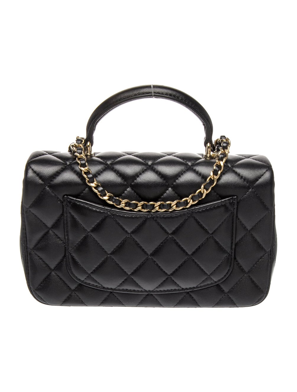 Chanel Rectangular Mini Top Handle Flap Bag - Black Handle Bags ...