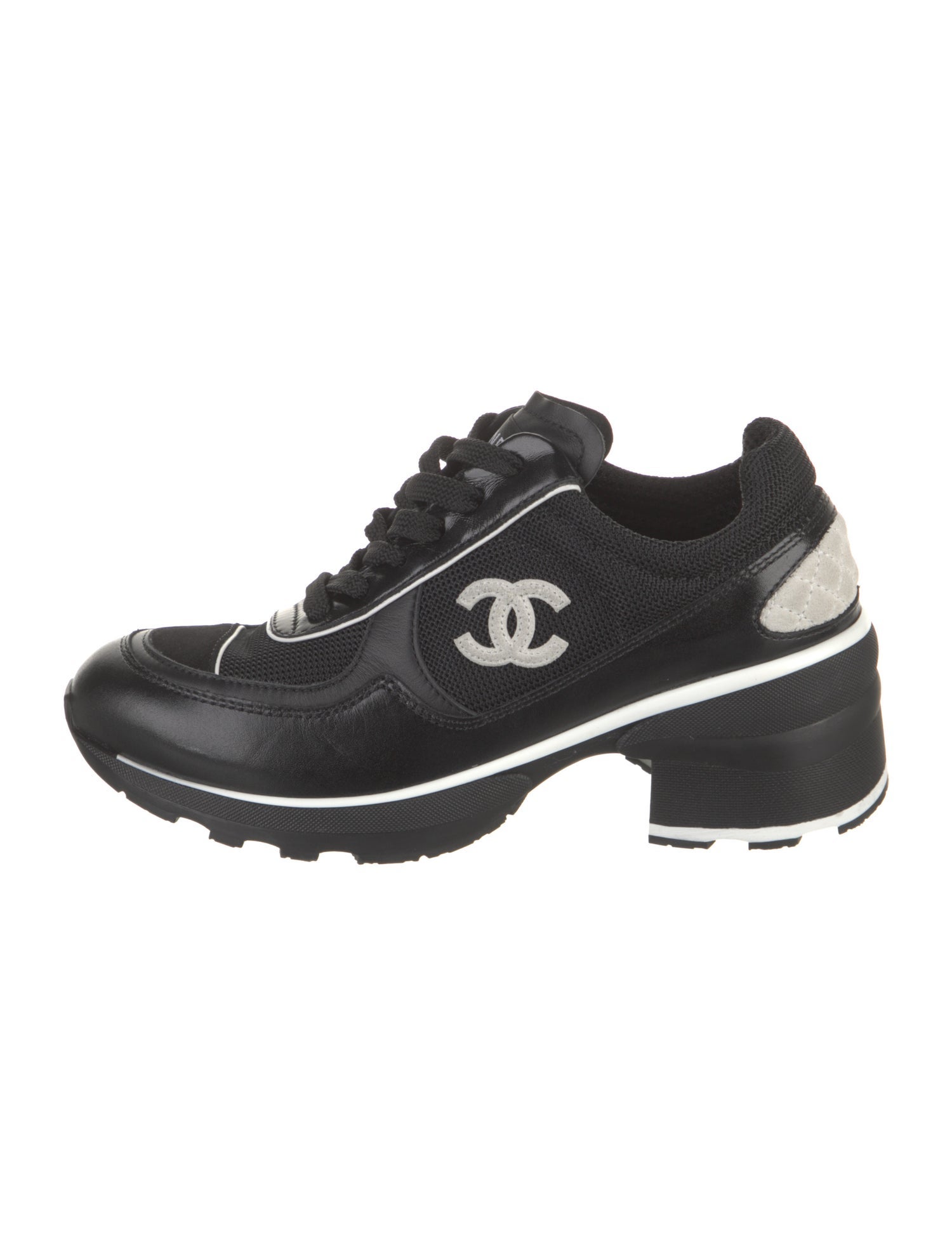Chanel 2025 Interlocking CC Logo Sneakers - Black Sneakers, Shoes ...