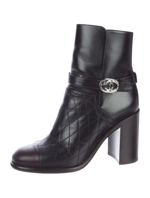 Chanel 2016 Quilted Cap-Toe Ankle Boots - Shoes - CHA139024 | The RealReal