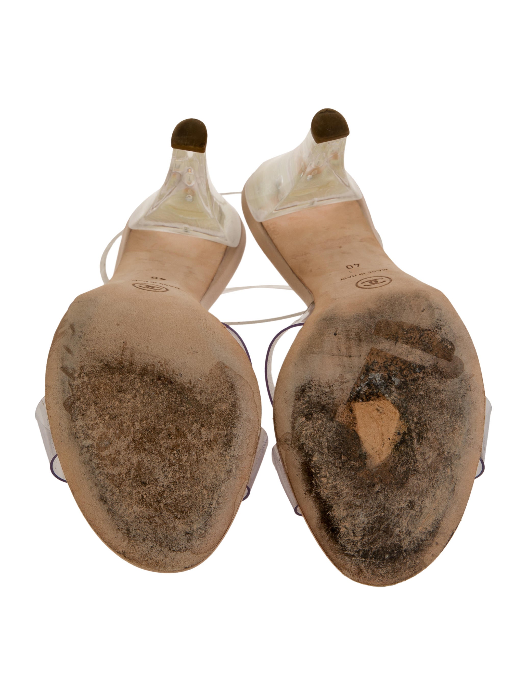 Chanel CC Lucite Slide Sandals - Shoes - CHA143765 | The RealReal