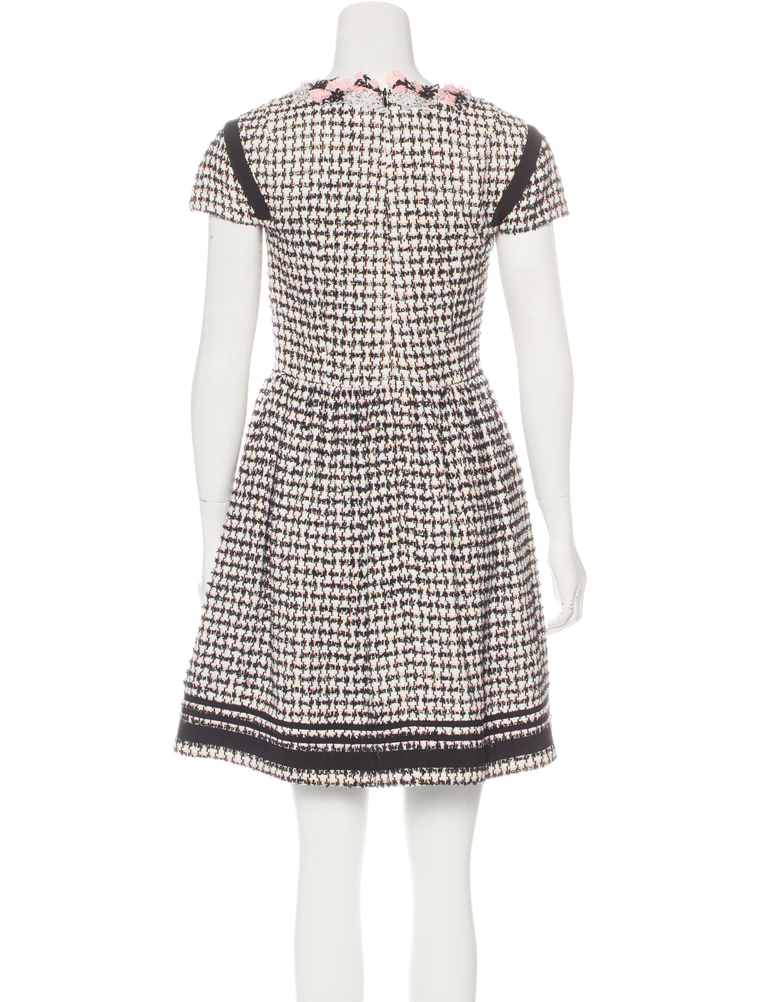 Chanel Embroidered Tweed Dress - Clothing - CHA164997 | The RealReal