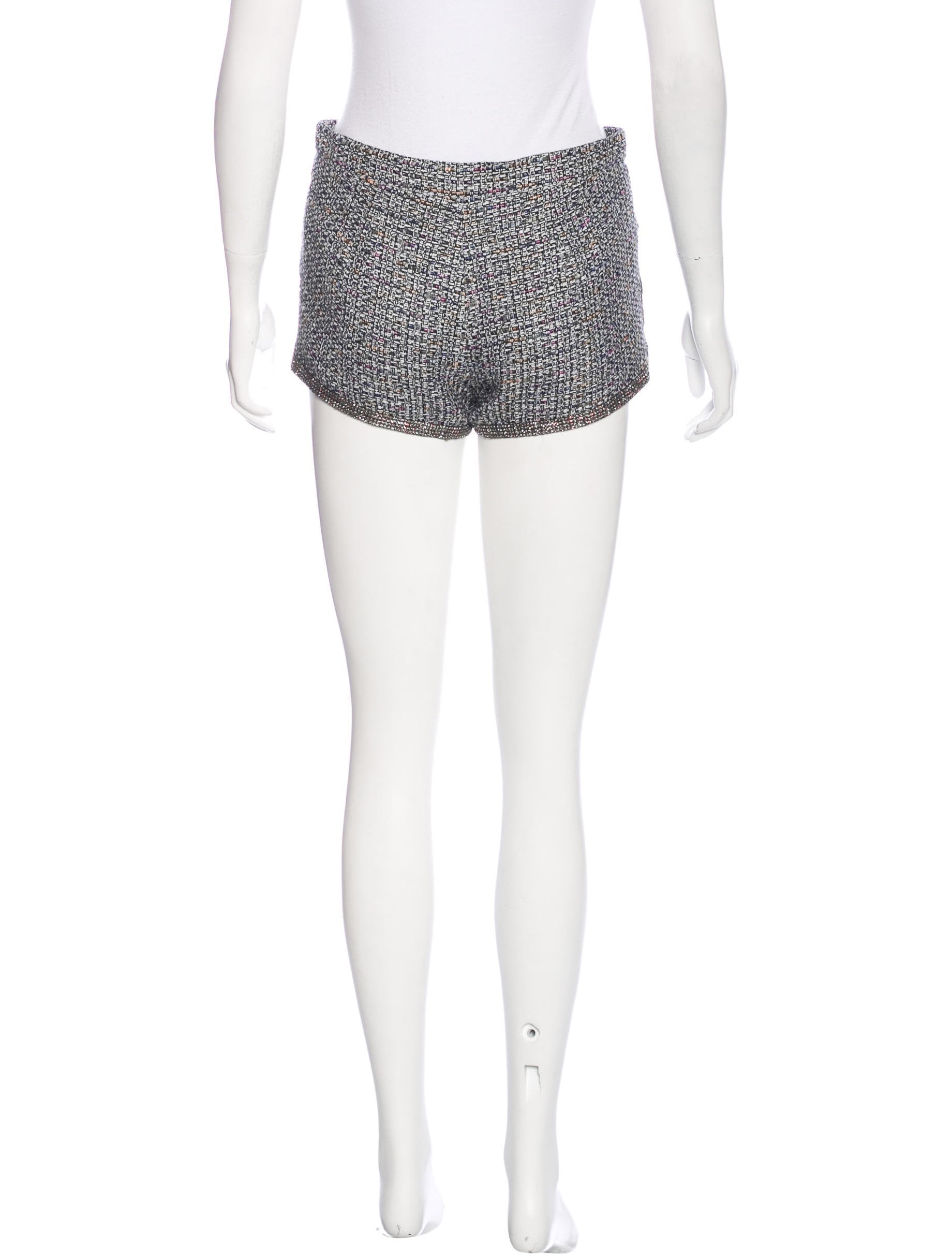 Chanel Embellished Tweed Shorts - Clothing - CHA169456 | The RealReal