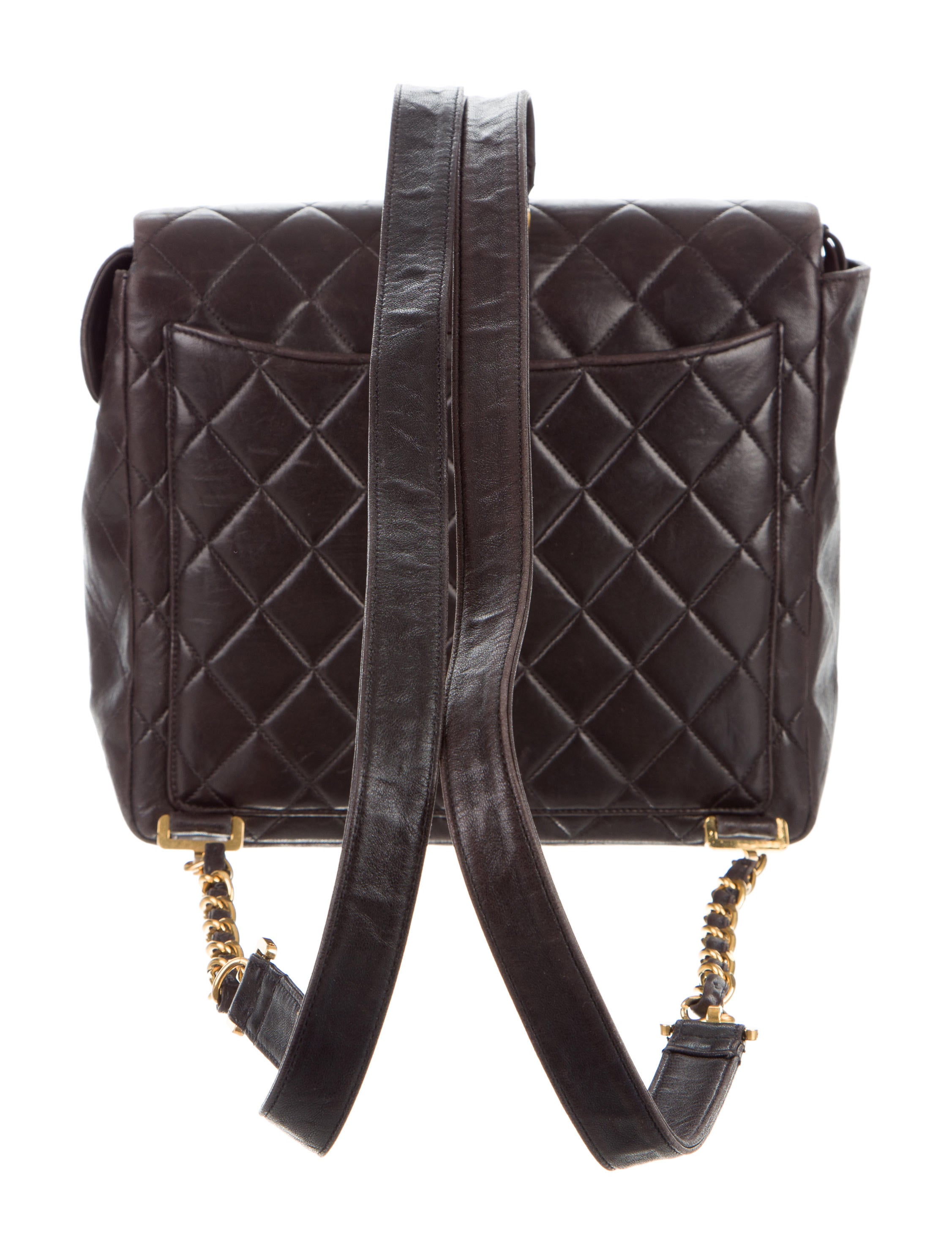 Quilted Black Backpack Chain | IUCN Water