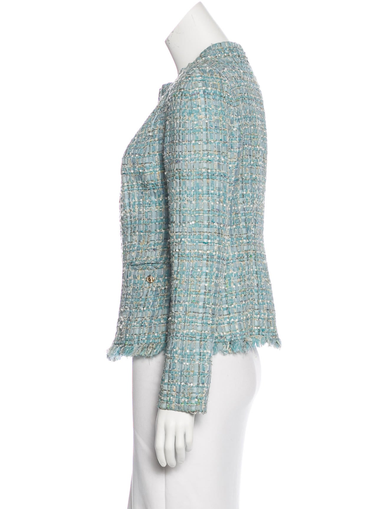 Chanel Lesage Tweed Jacket - Blue Jackets, Clothing - CHA174170 | The ...