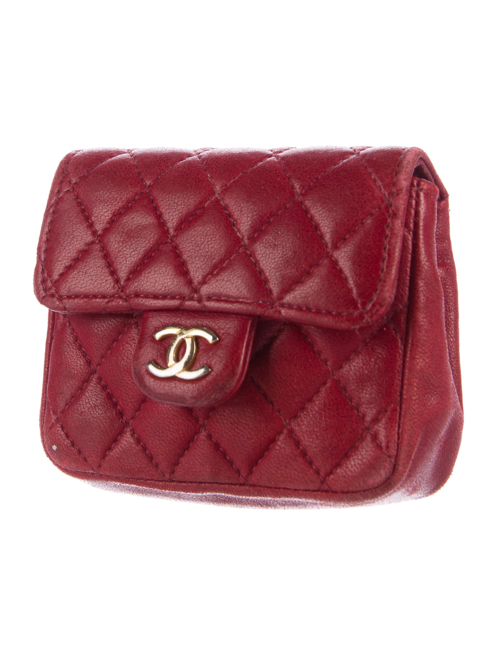 Chanel Micro Flap Belt Bag - Red Mini Bags, Handbags - CHA179953 | The ...