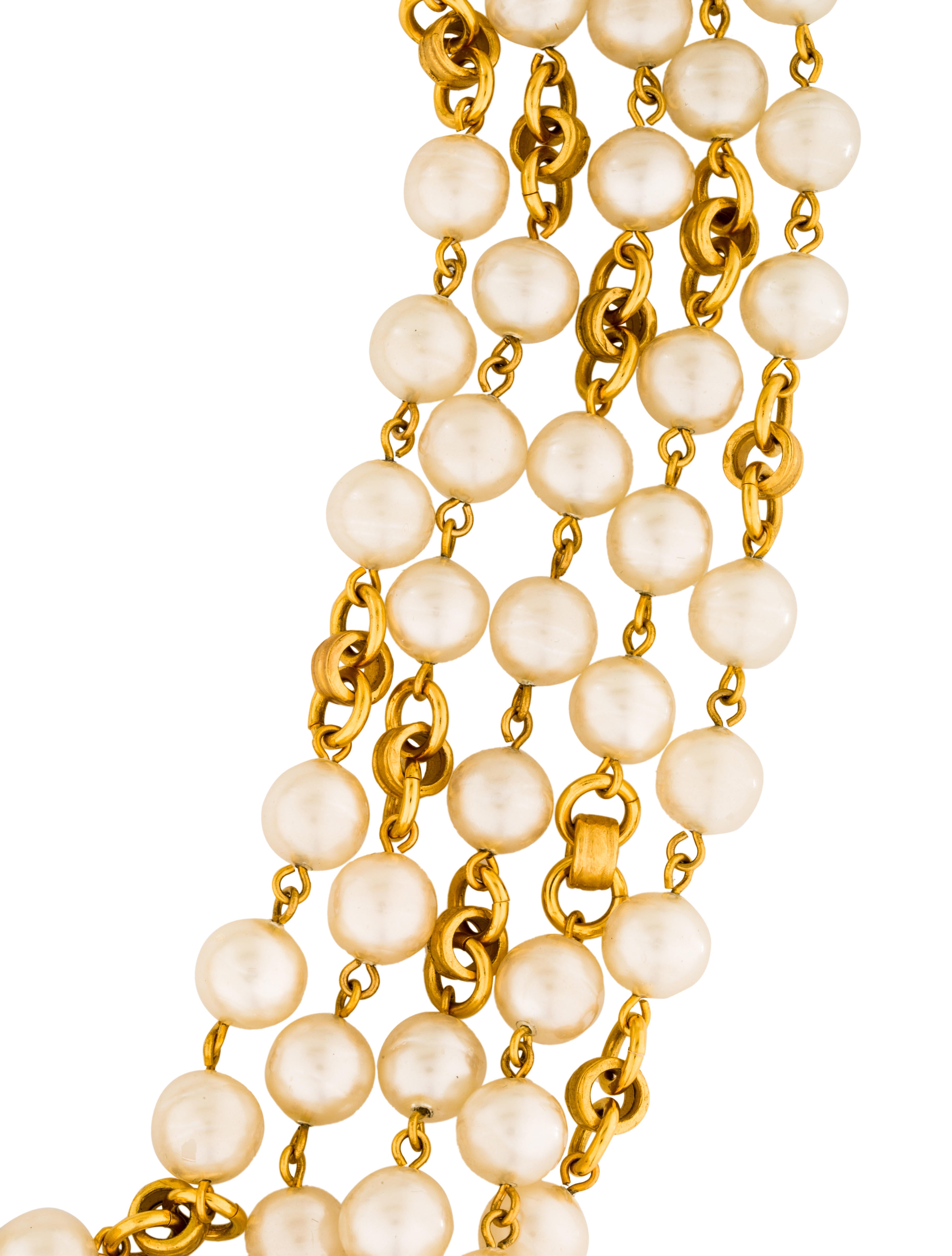 Chanel Pearl Chain Necklace - Chain, Necklaces - CHA183830 | The RealReal