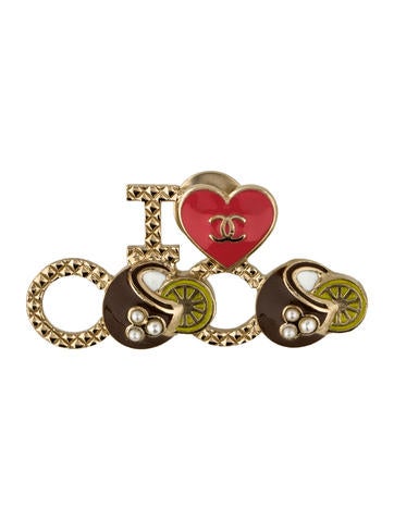 Chanel I Love Coco Lapel Pin - Pins - CHA183834 | The RealReal