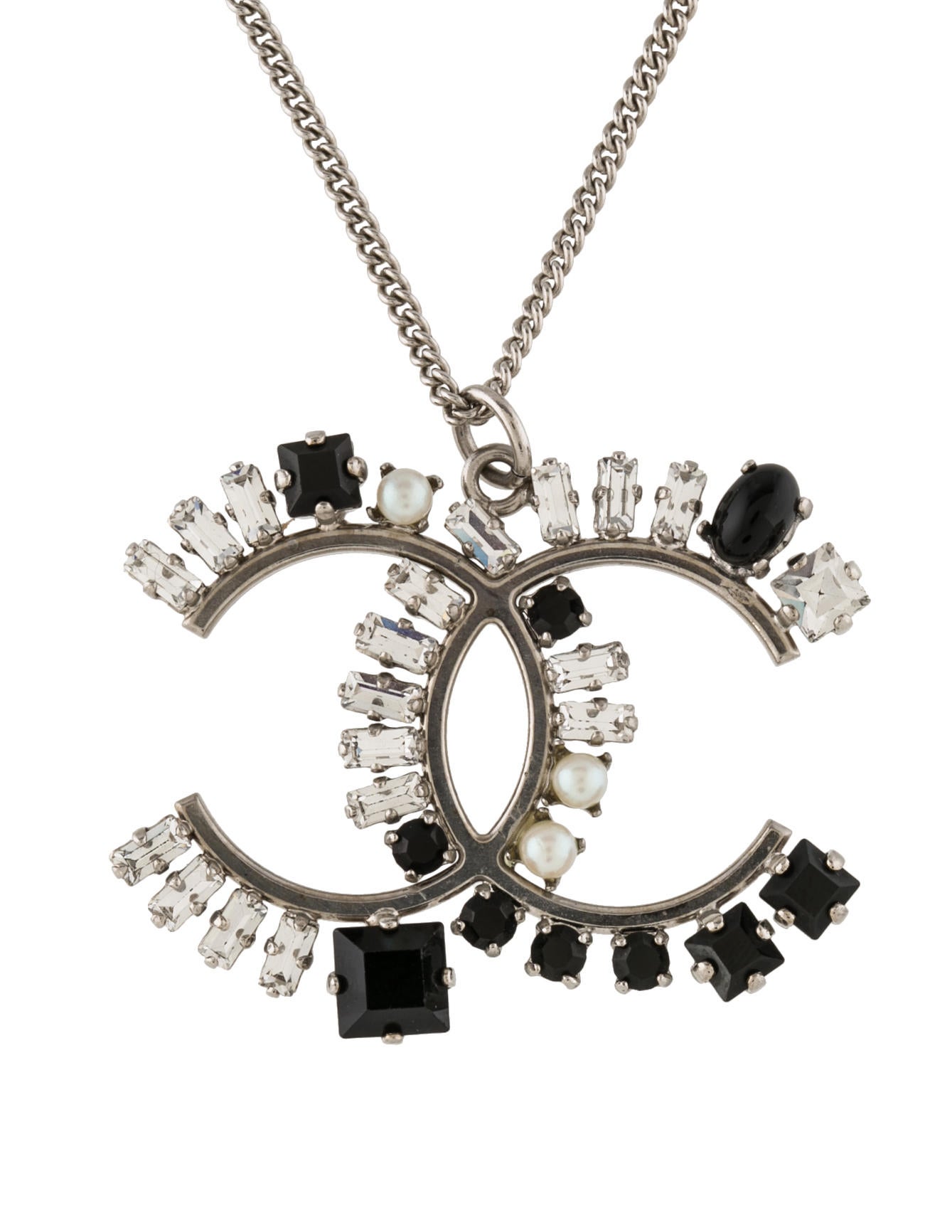 Chanel CC Crystal Pendant Necklace - Necklaces - CHA184000 | The RealReal