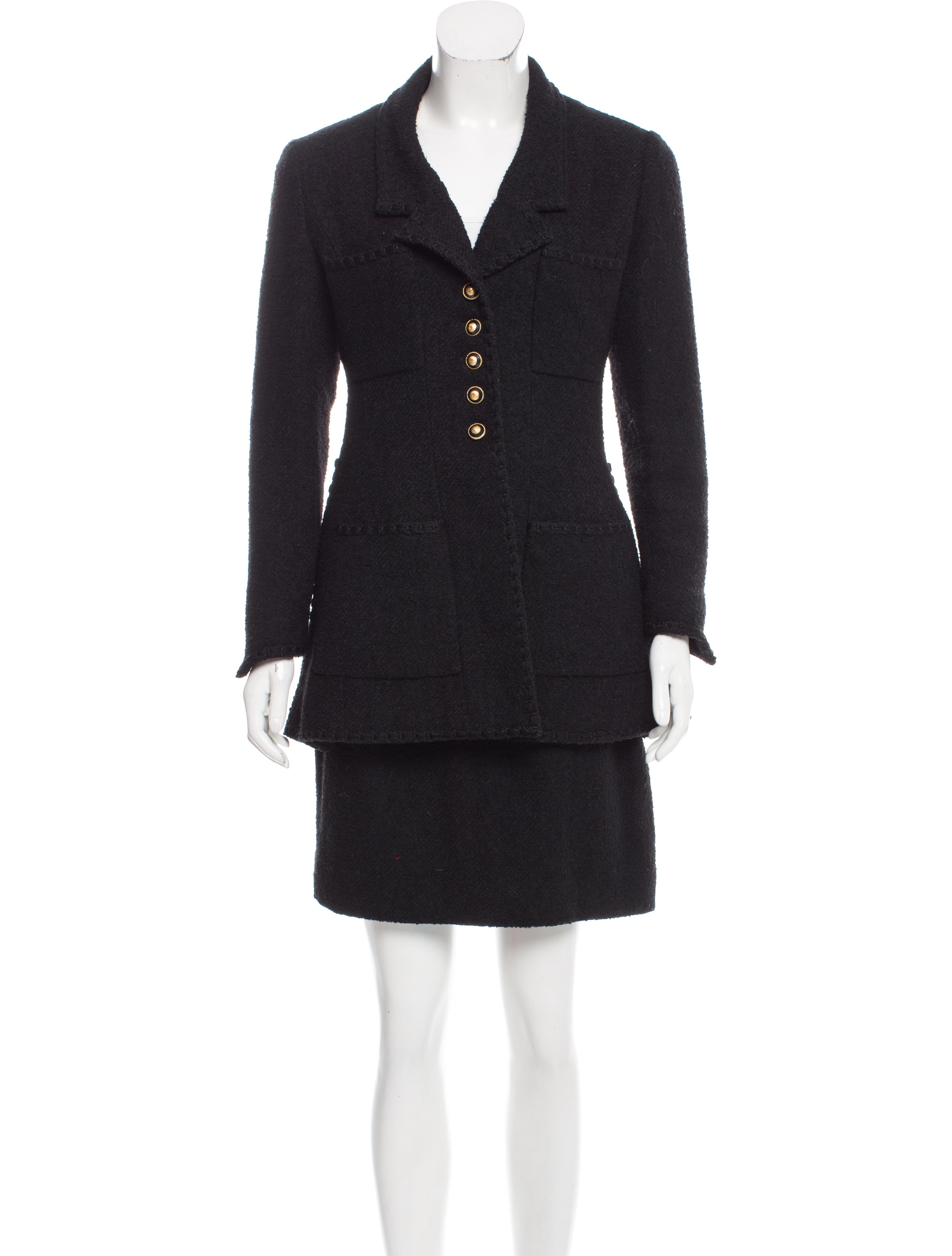 Chanel Two-Piece Wool Skirt Suit - Clothing - CHA187757 | The RealReal