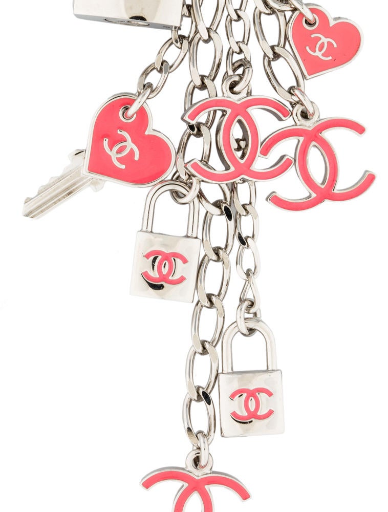 Chanel Lock & Key Bag Charm - Pink - CHA18903 | The RealReal