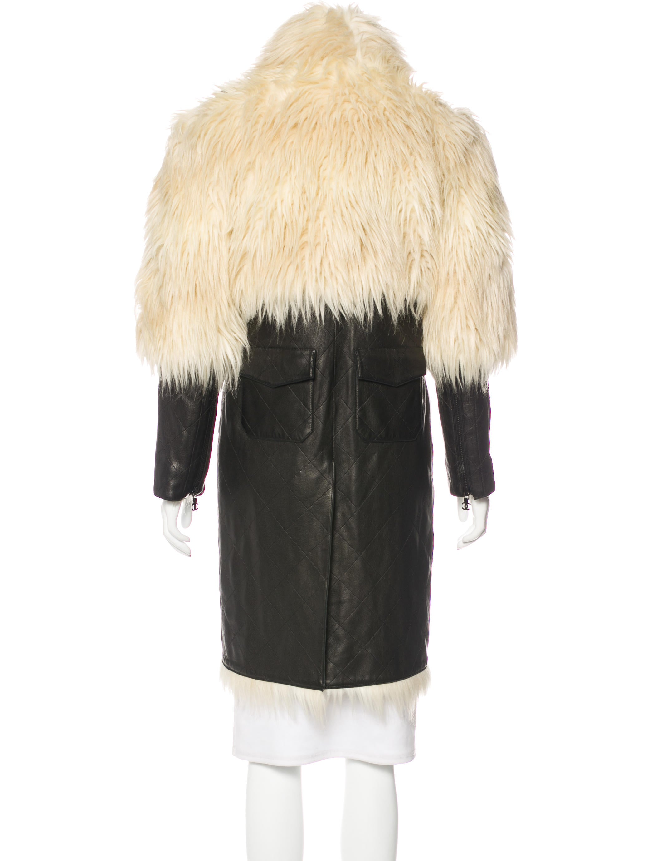 Chanel Fantasy Fur-Trimmed Leather Coat - Clothing - CHA191308 | The ...