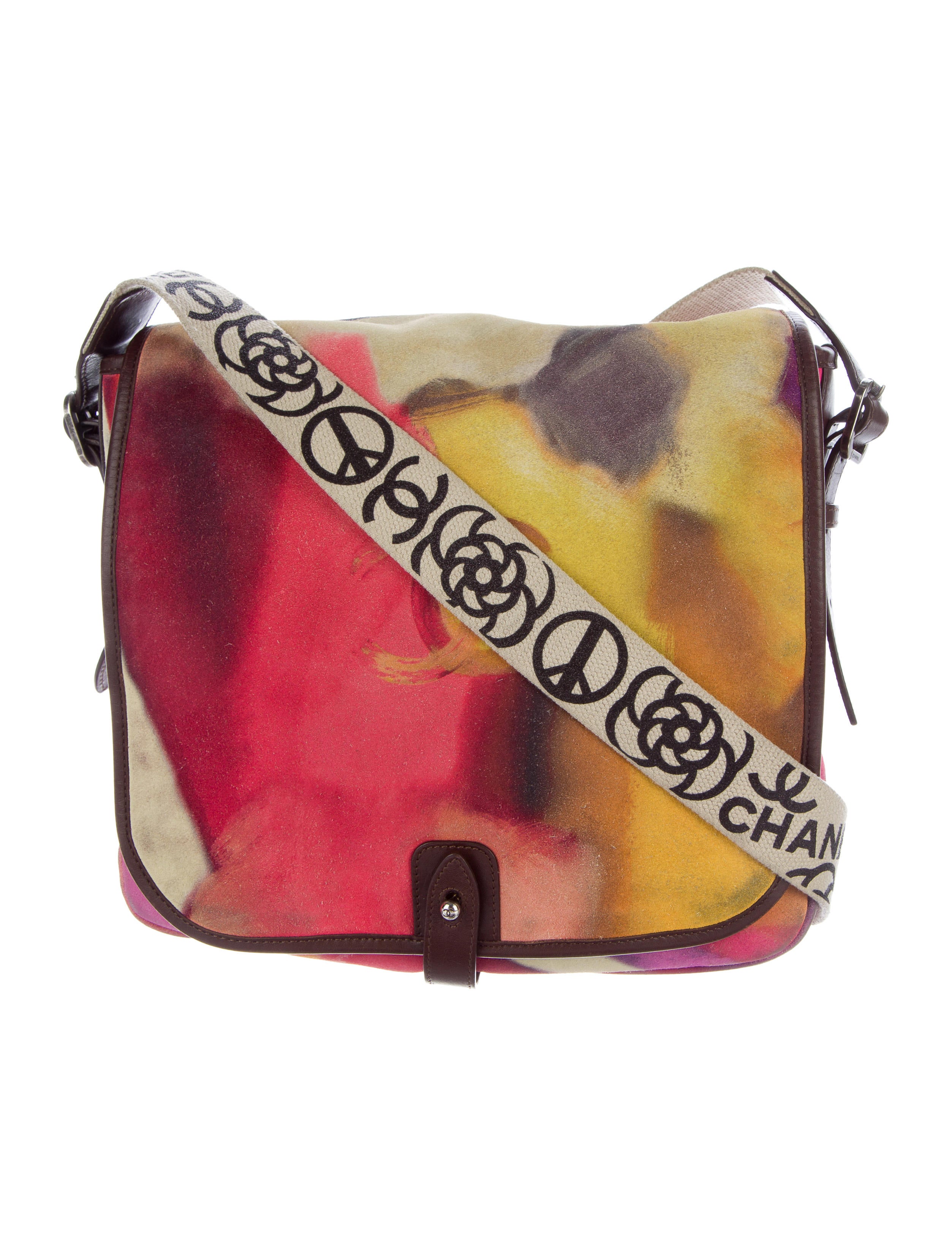 Chanel 2015 Flower Power Messenger Bag - Pink Crossbody Bags, Handbags ...