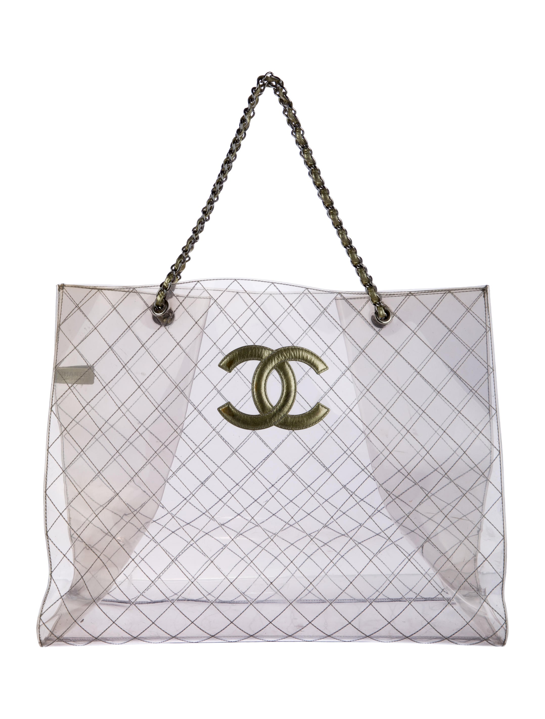 Chanel PVC Large Shopper Tote - Handbags - CHA198766 | The RealReal