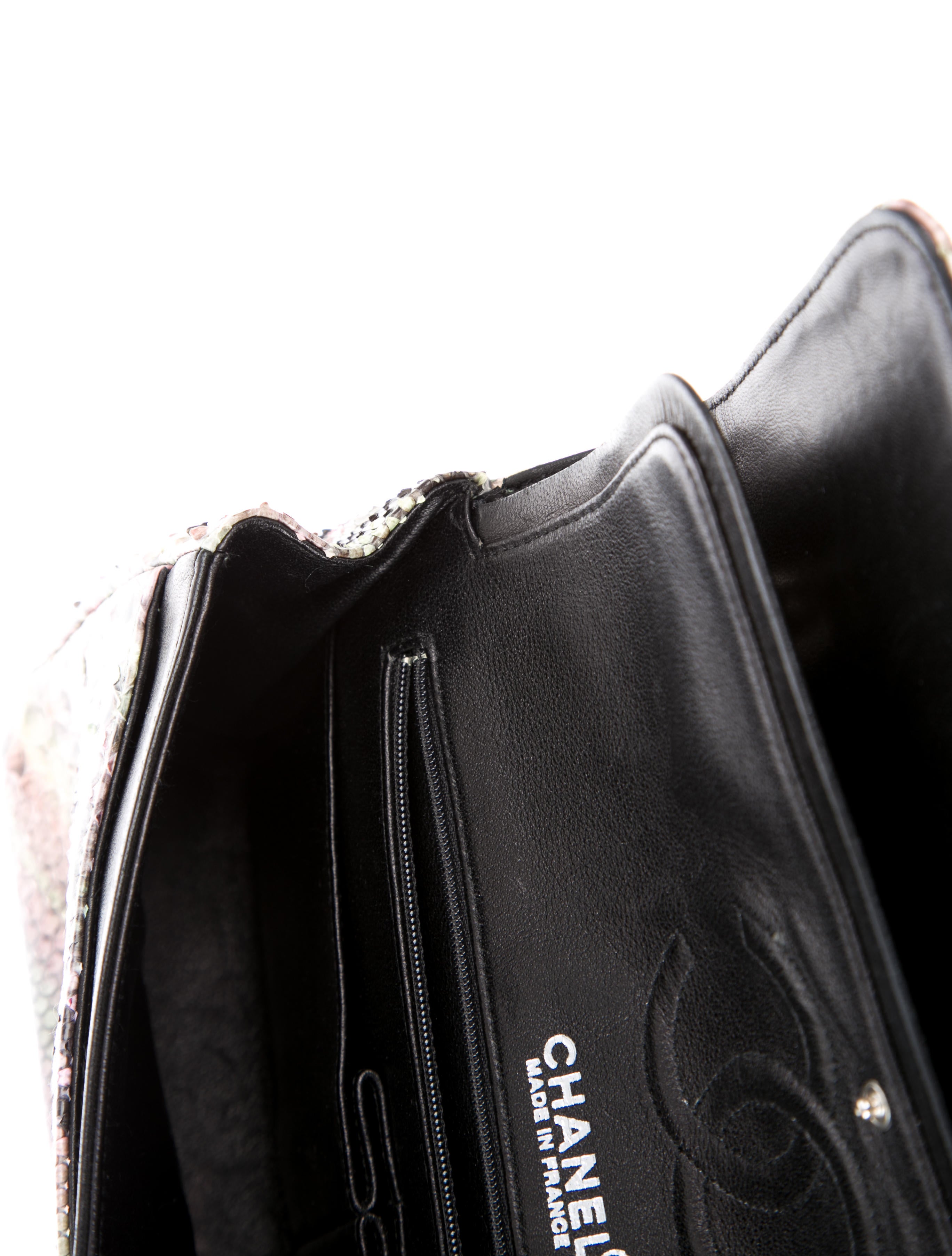 Chanel Python Classic Small Double Flap Bag - Handbags - CHA205772 ...