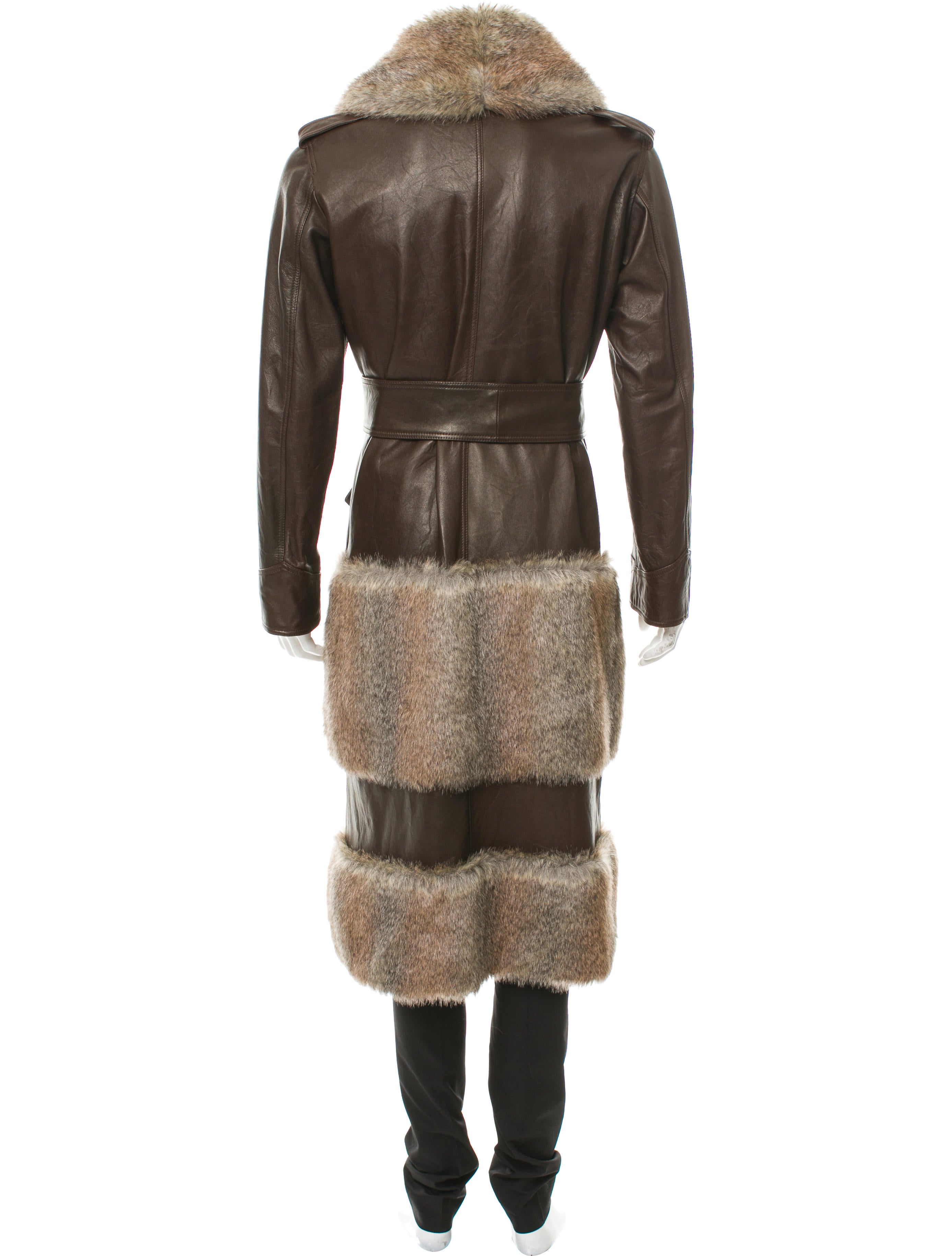 Chanel Fantasy Fur-Trimmed Leather Coat - Clothing - CHA209394 | The ...