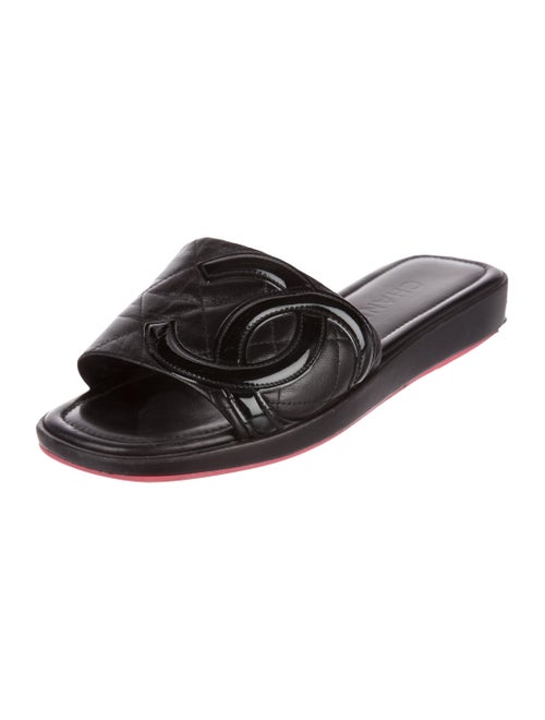 Chanel Quilted CC Slide Sandals - Shoes - CHA234628 | The RealReal
