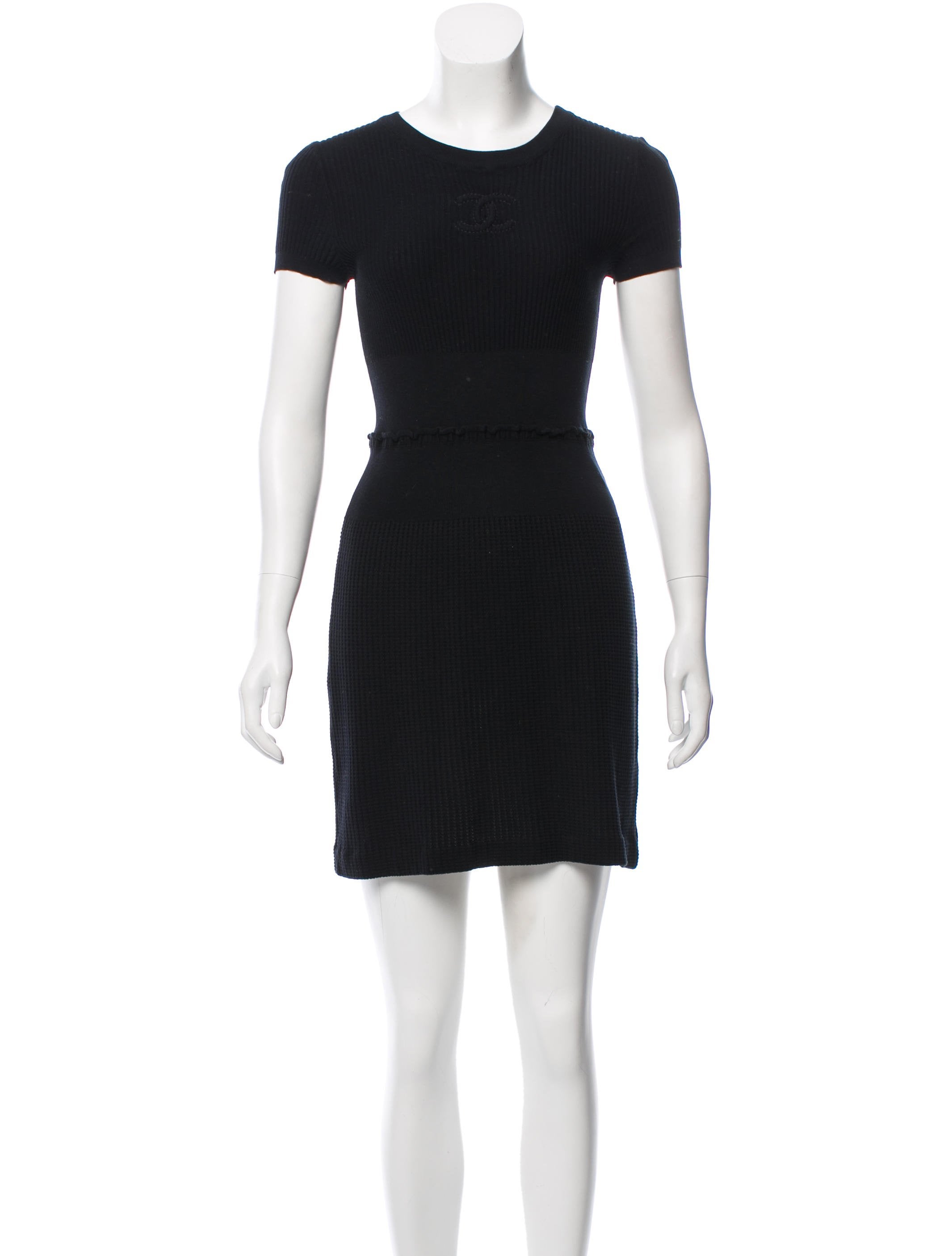 Chanel Ribbed Mini Dress - Clothing - CHA235369 | The RealReal
