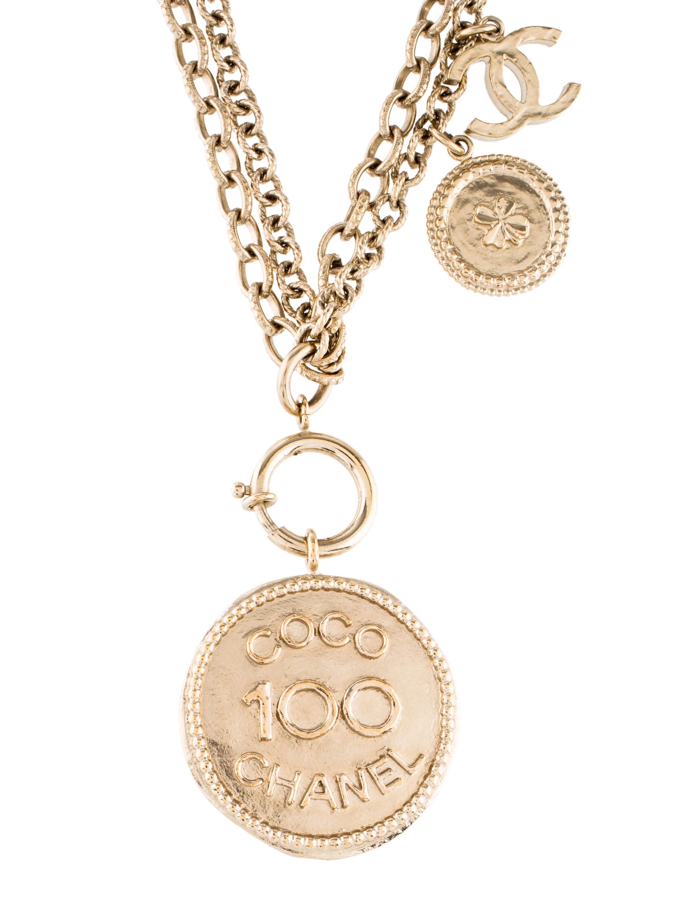 Chanel 100th Anniversary Medallion Coin Necklace - Necklaces ...