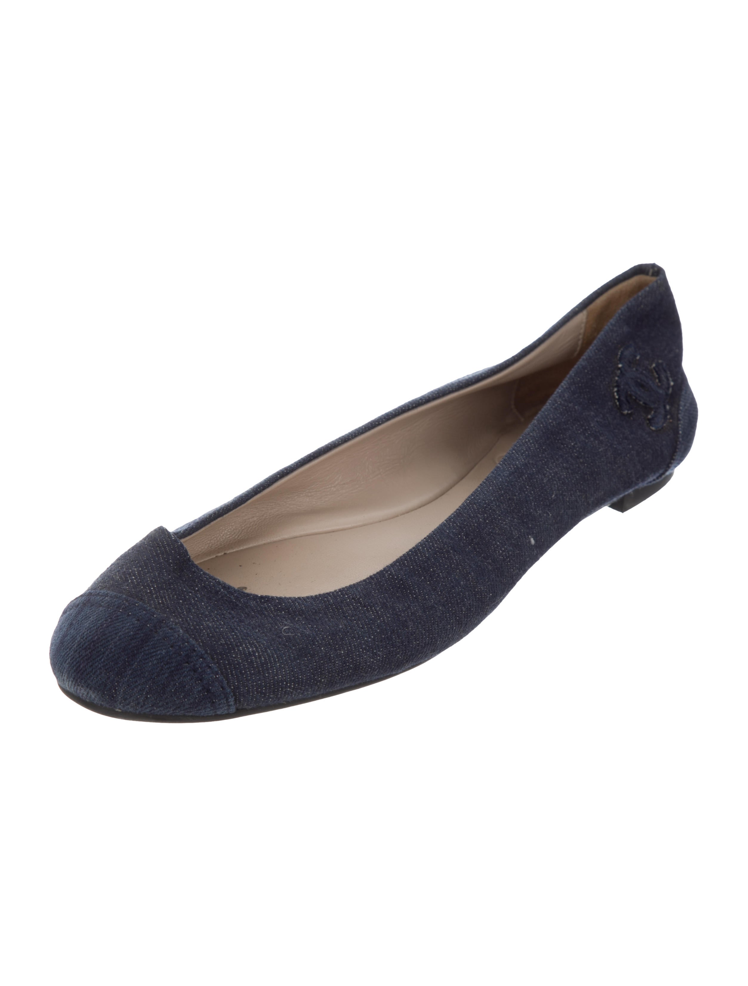 Chanel Denim Ballet Flats - Blue Flats, Shoes - CHA416502 | The RealReal