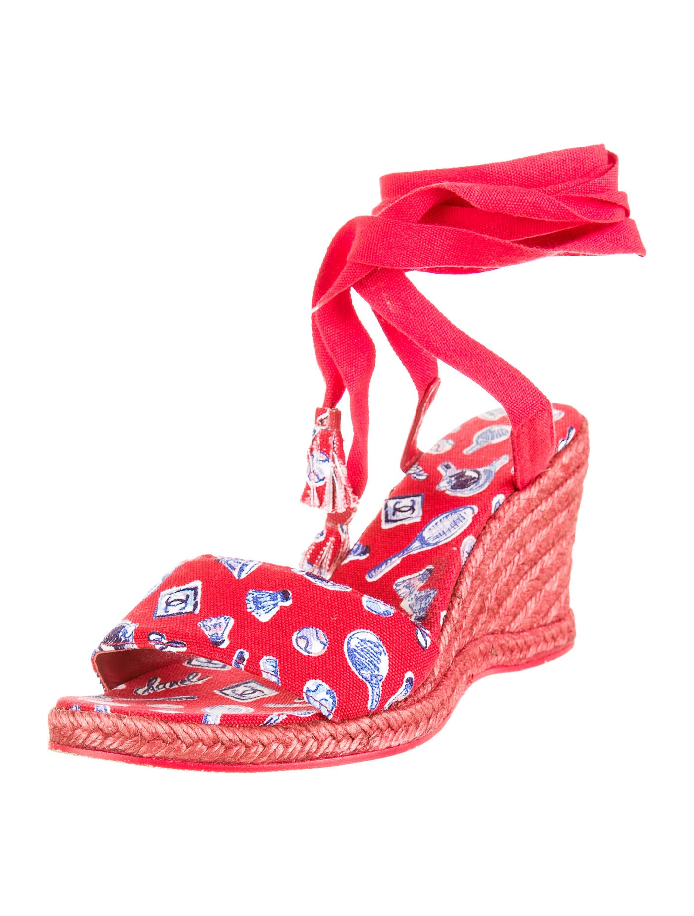 Chanel Sandals - Red Sandals, Shoes - CHA47640 | The RealReal