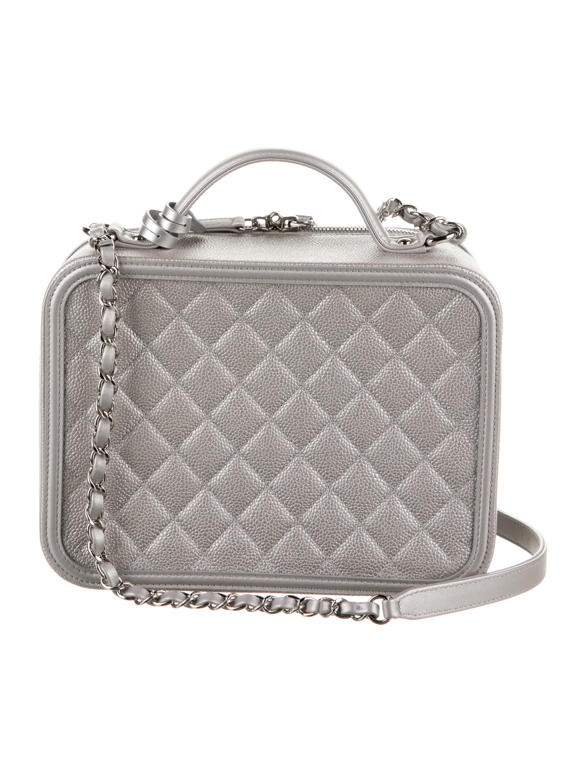 Chanel Large Filigree Vanity Case - Metallic Crossbody Bags, Handbags ...