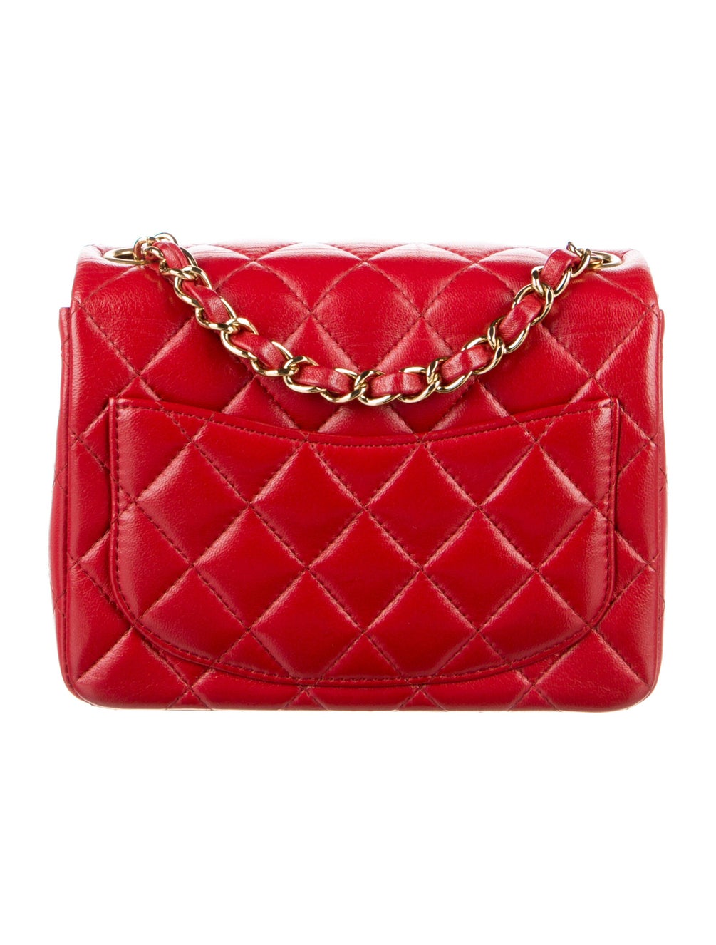Chanel Classic Mini Square Flap Bag - Red Crossbody Bags, Handbags ...