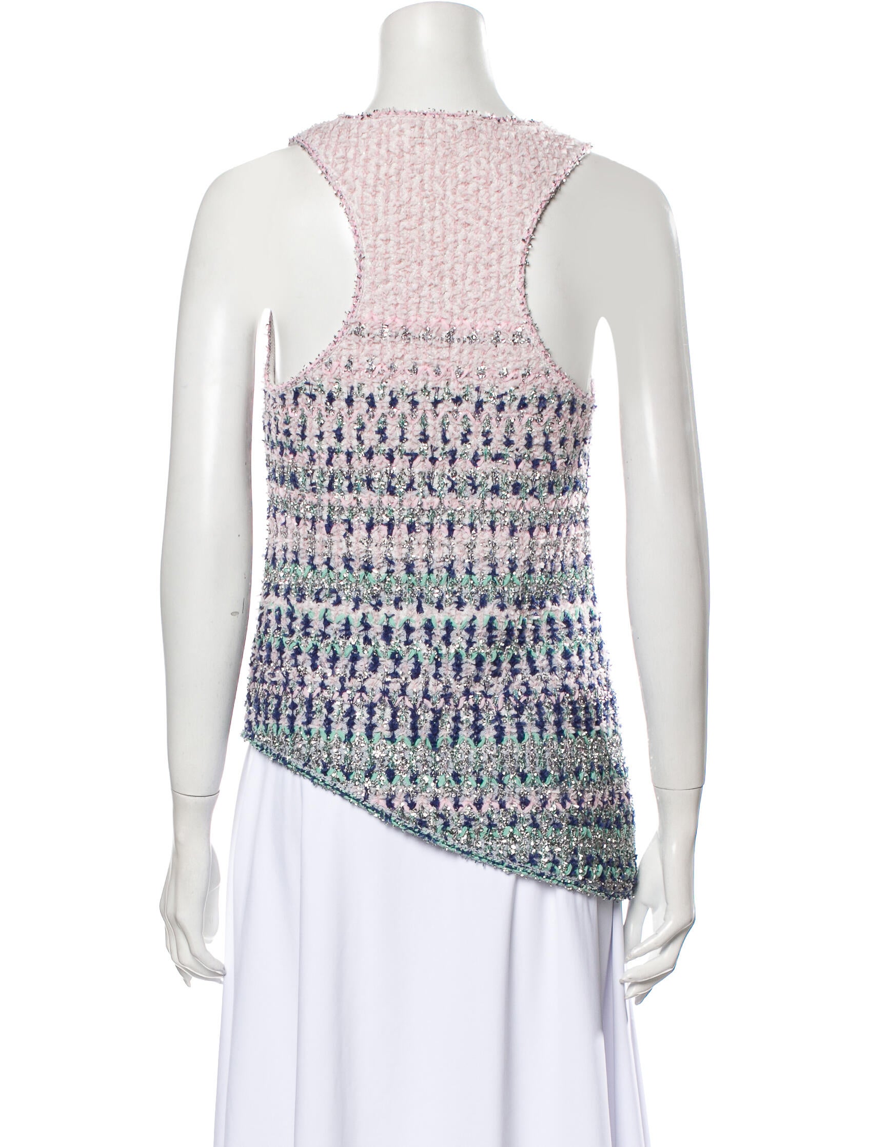 Chanel 2018 Printed Top - Blue Tops, Clothing - CHA585894 | The RealReal