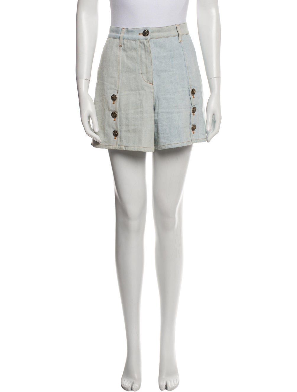 Chanel 2018 Mini Shorts - Blue, 11.5" Rise Shorts, Clothing - CHA602662 ...