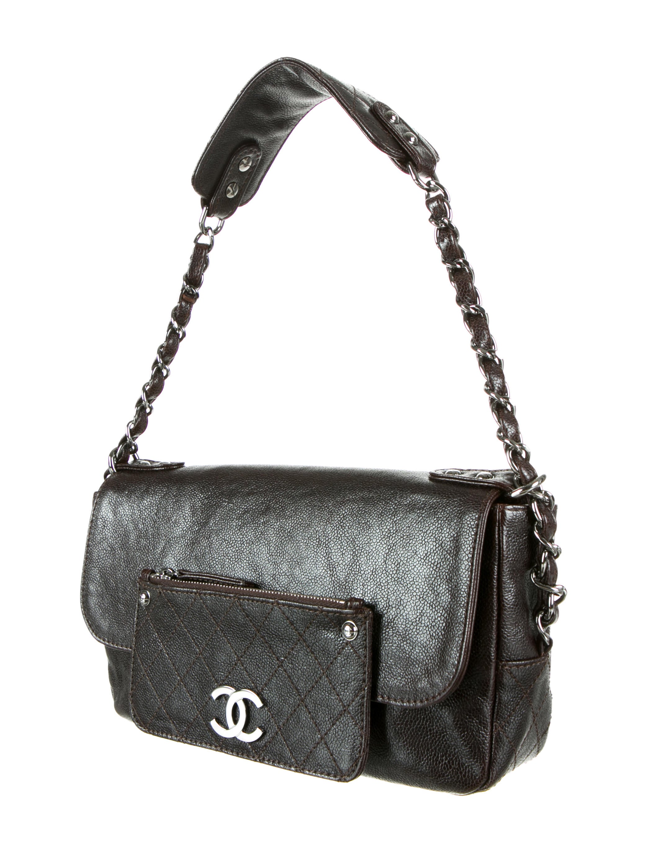 Chanel Pocket In The City Flap Bag - Brown Shoulder Bags, Handbags ...